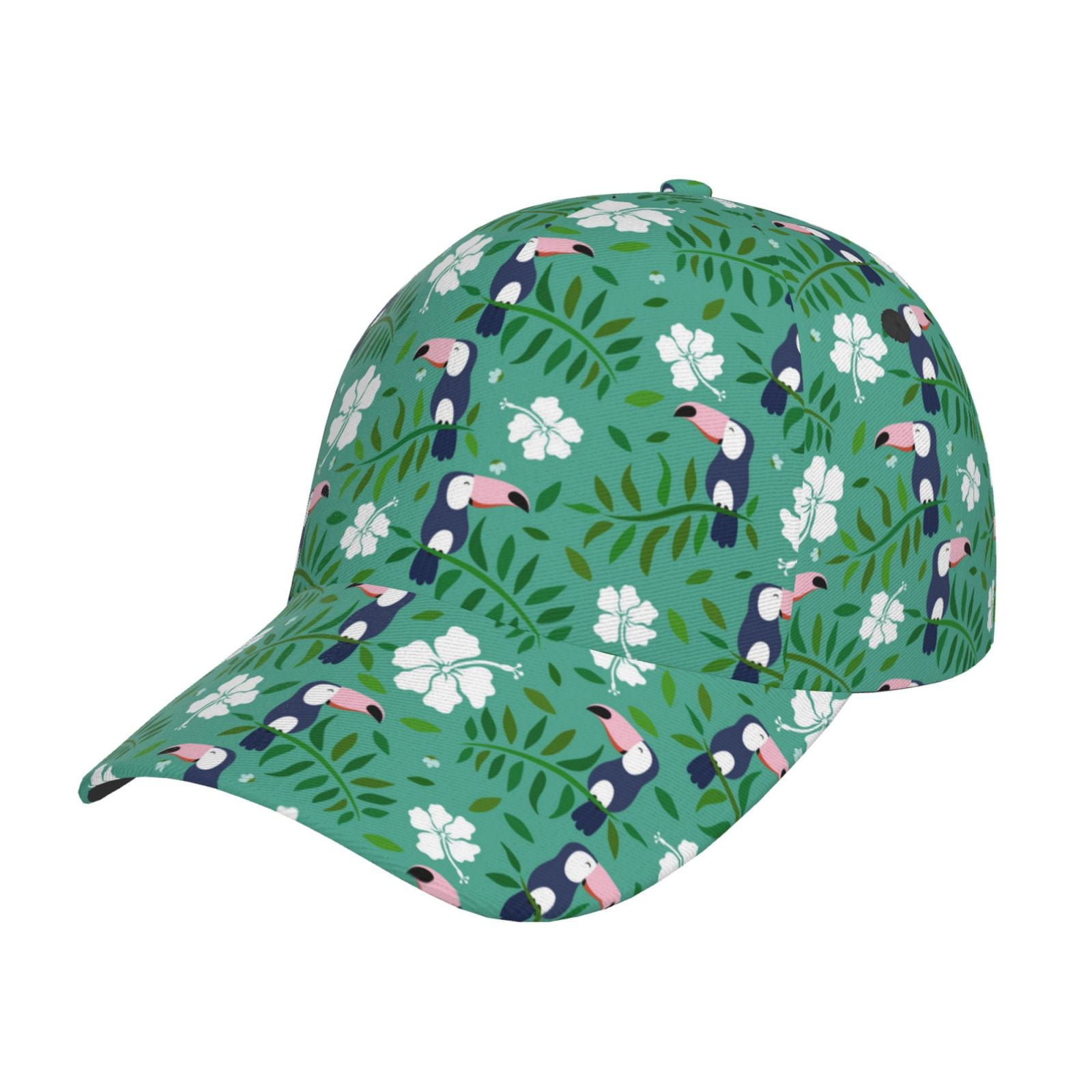 Baseball Cap, Cute Cartoon Toucan Flowers Hats For Men Women Low ...