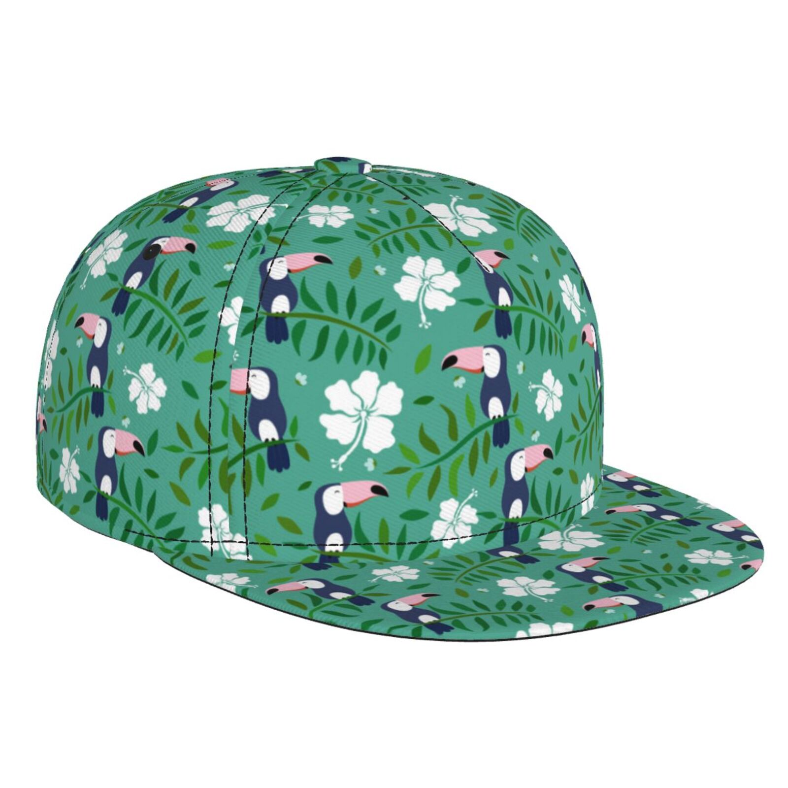 Baseball Cap - Cute Cartoon Toucan Flowers Hats for Men/Women Low ...