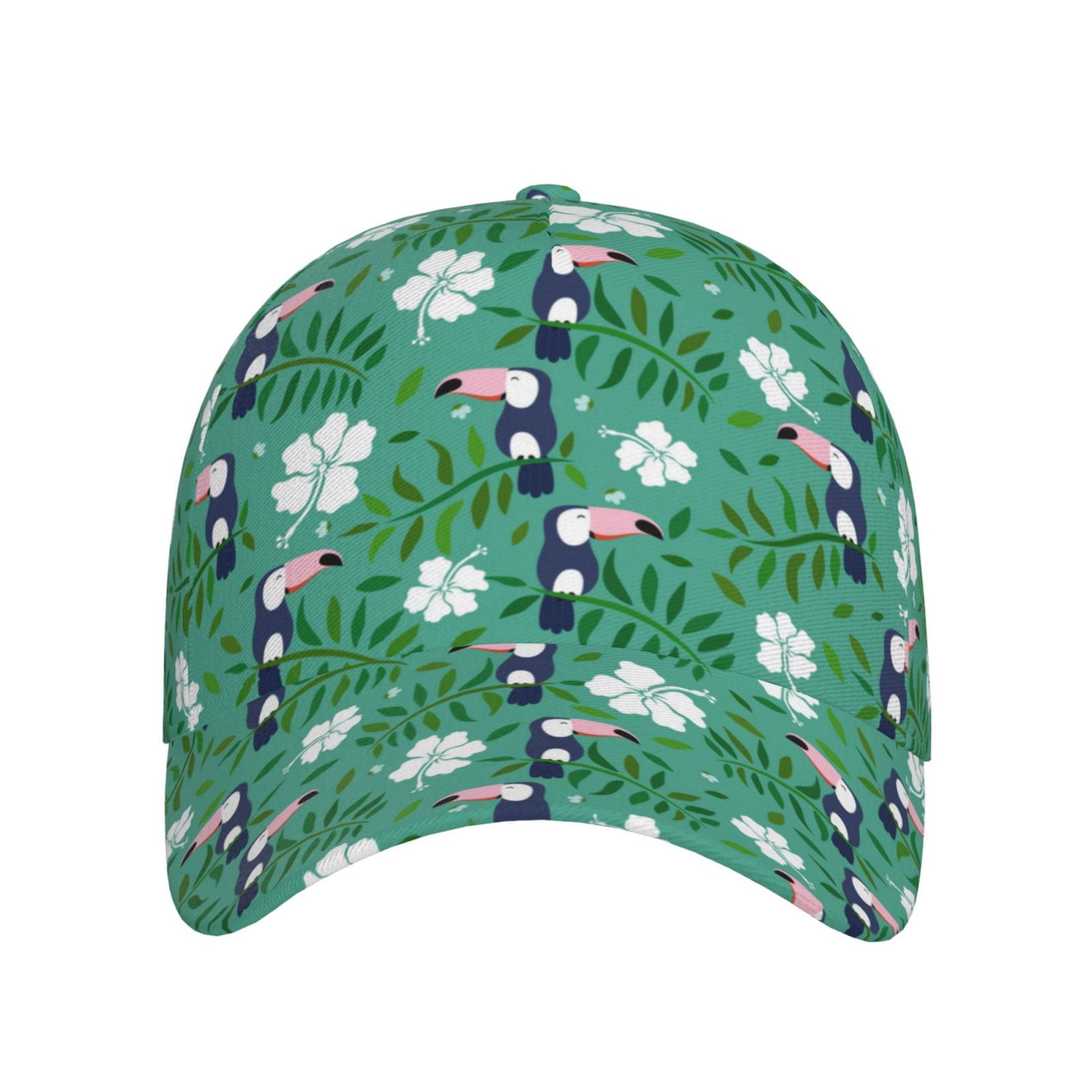 Baseball Cap, Cute Cartoon Toucan Flowers Trucker Hats Women Dad Hat ...