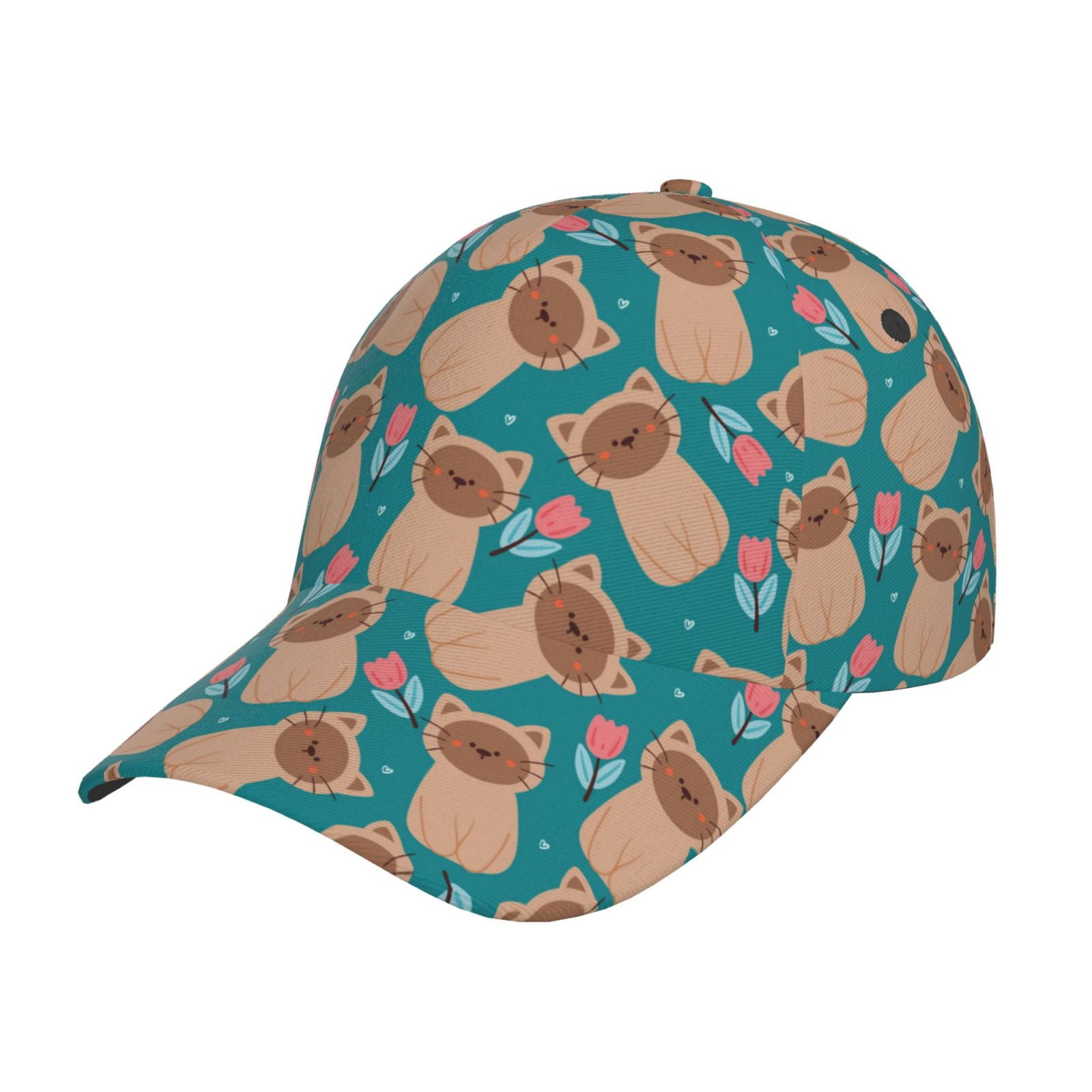 Baseball Cap, Cute Cartoon Tulip Cat Hats For Men Women Low Profile ...