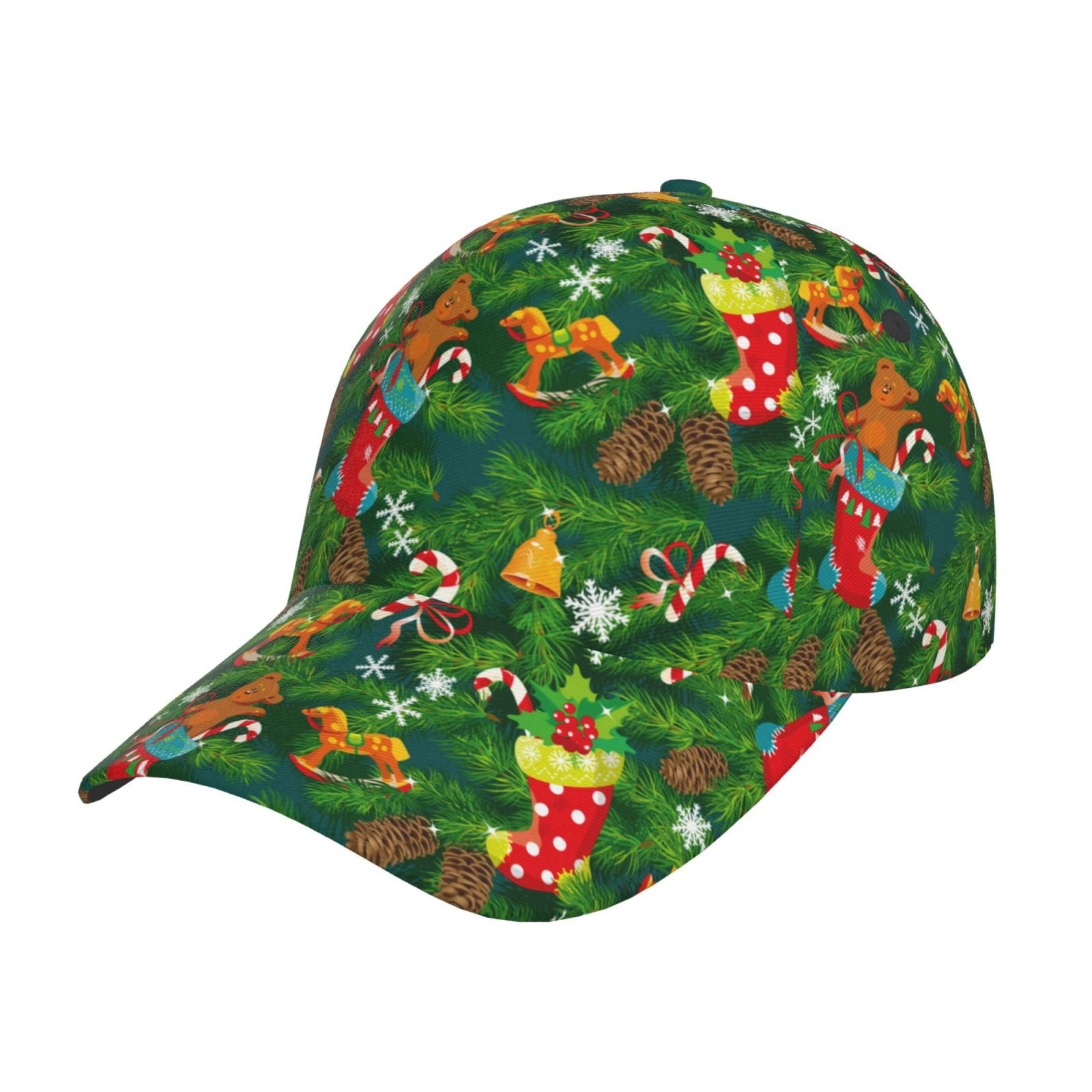 Baseball Cap, Cute Christmas Stocking Bear Sun Hats for Men Women ...