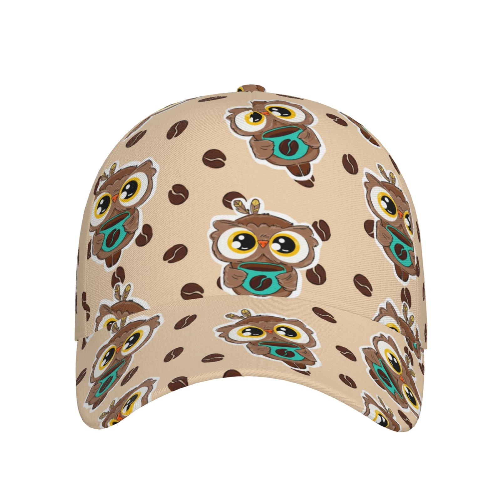 Baseball Cap, Cute Coffee Owls Trucker Hats Women Dad Hat For Workouts ...