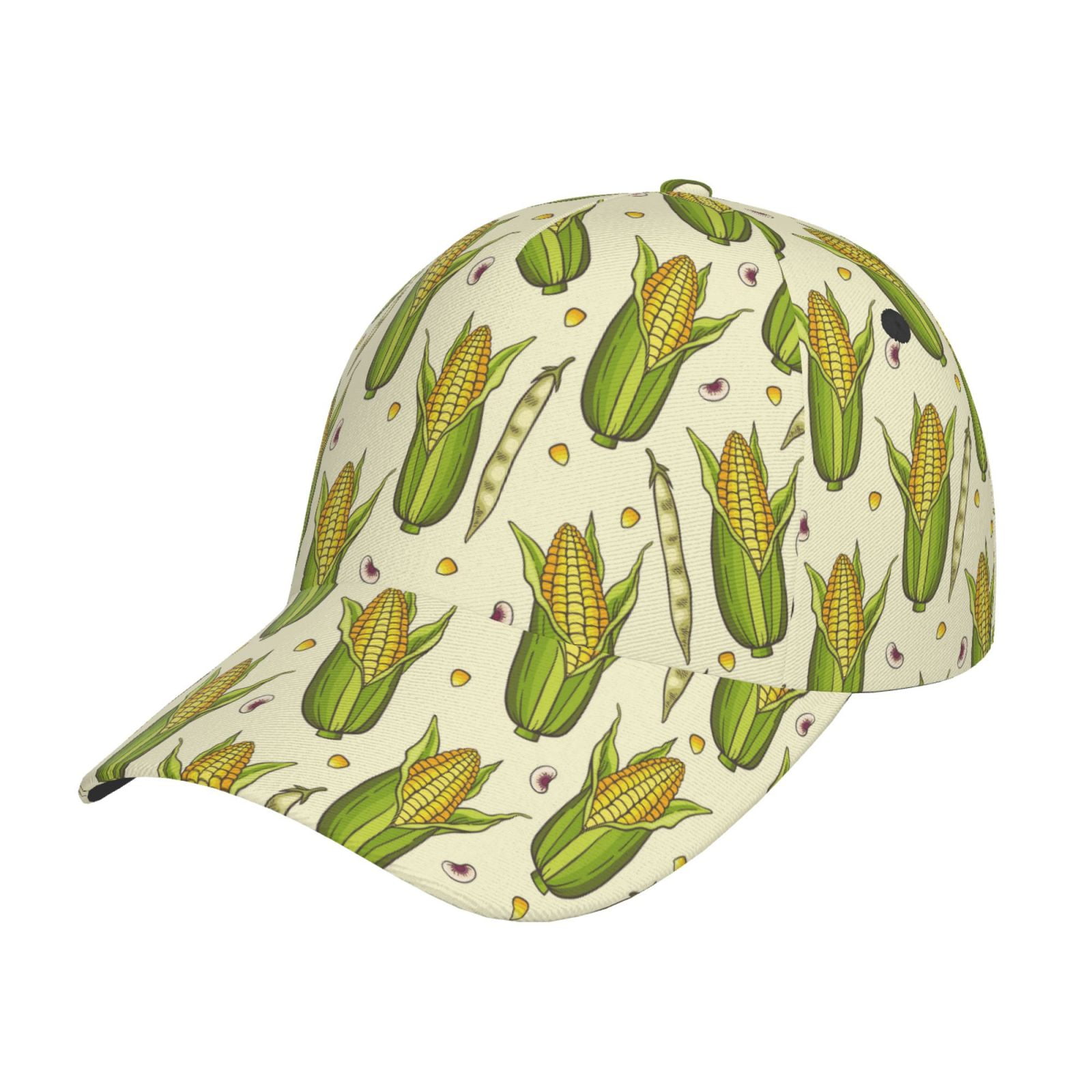 Baseball Cap - Cute Corn Bean Adjustable Size Hats For Men And Women ...
