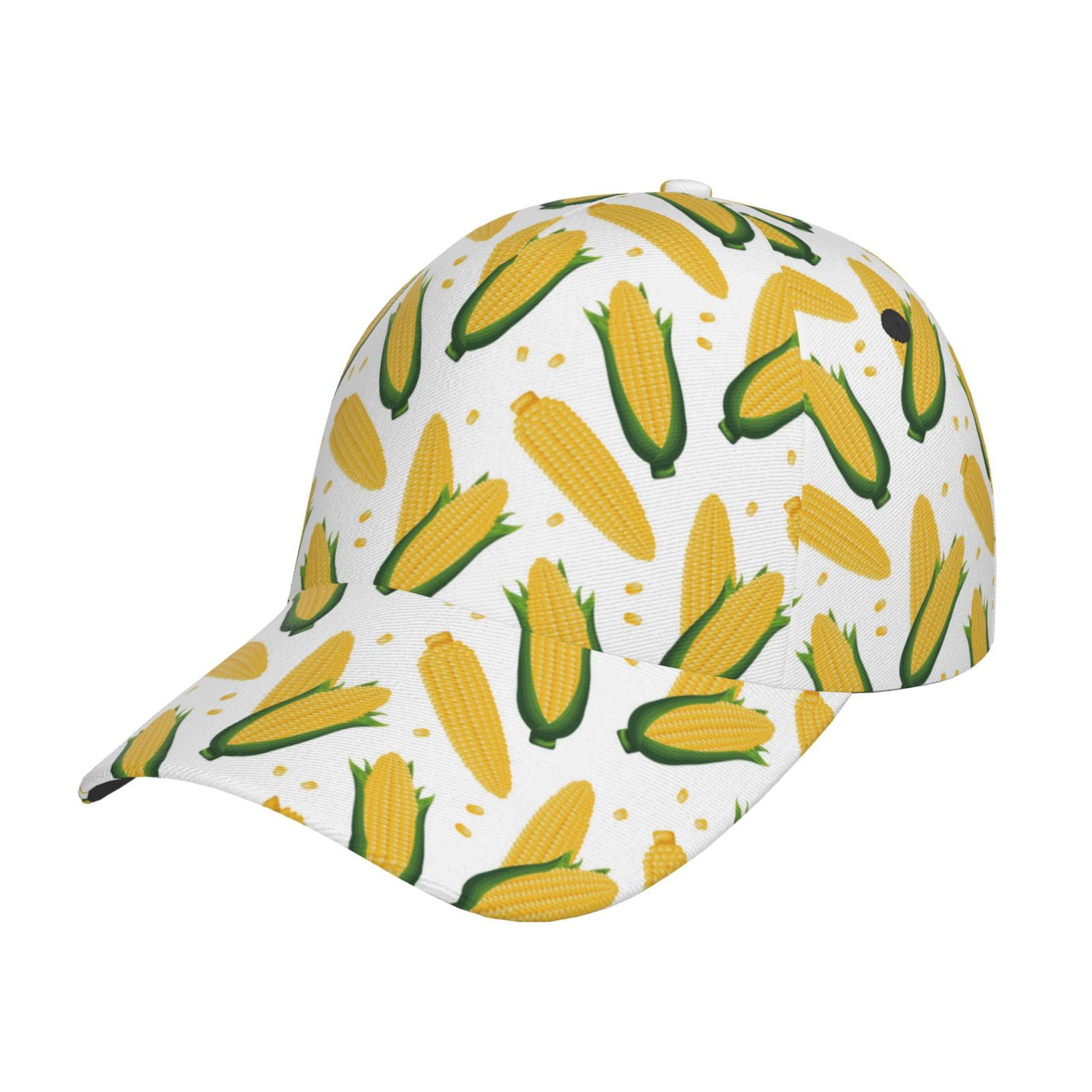 Baseball Cap - Cute Corn Food Adjustable Size Hats For Men And Women ...