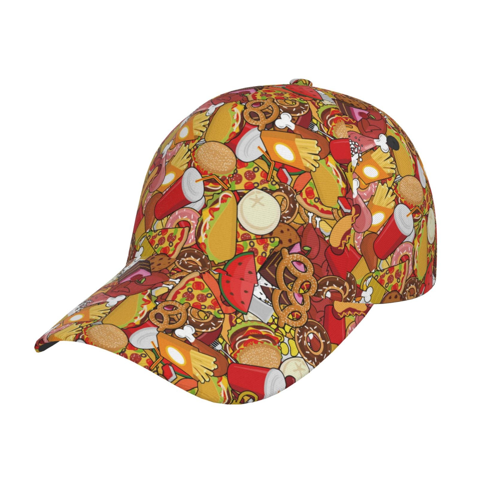 Baseball Cap, Cute Food Cake Chicken Leg Donuts Sun Hats For Men Women ...