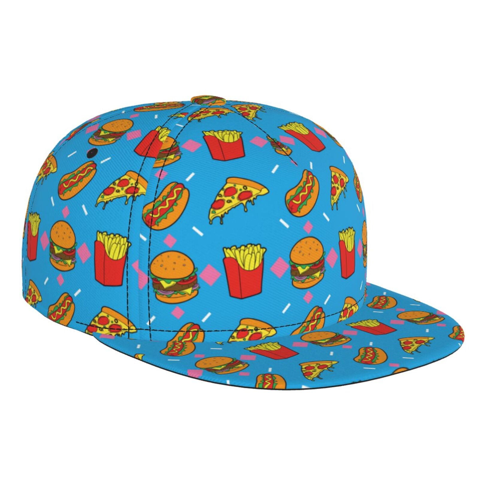 Baseball Cap - Cute Food Fries Burger Pizza Hats for Men/Women Low ...
