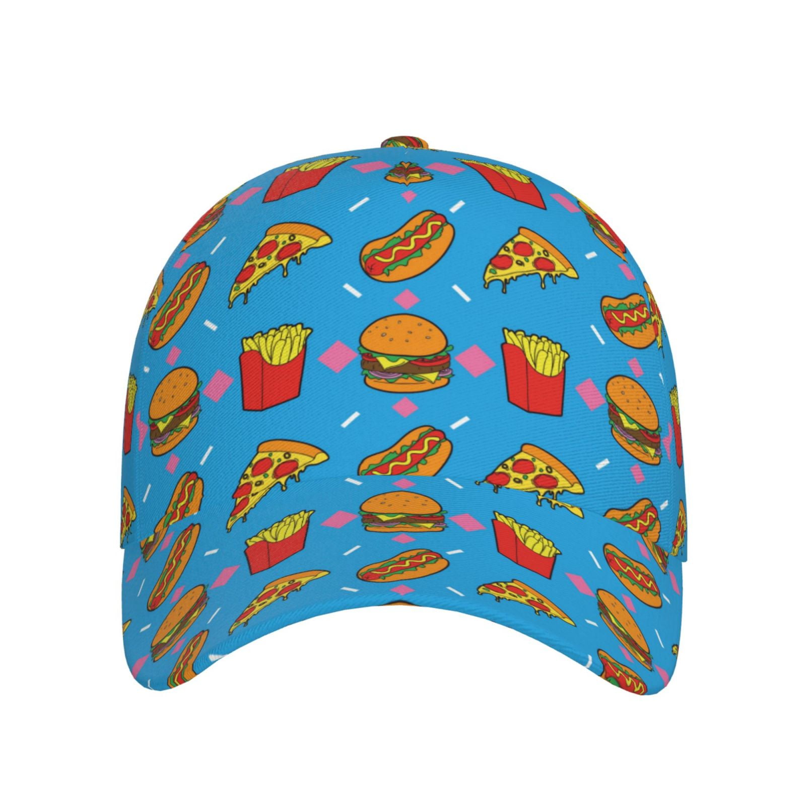 Baseball Cap, Cute Food Fries Burger Pizza Trucker Hats Women Dad Hat ...