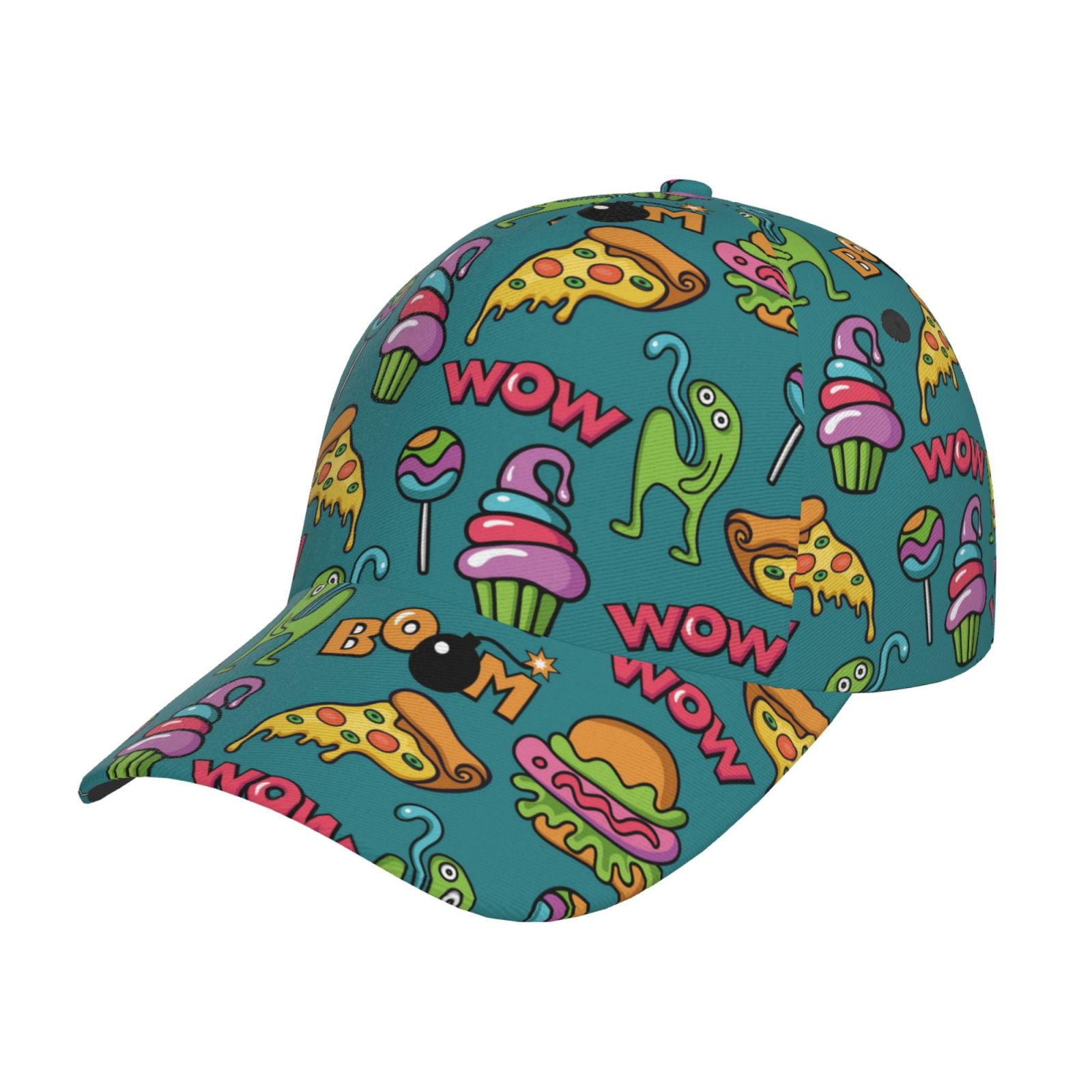 Baseball Cap, Cute Food Lollipop Pizza Fries Hats For Men Women Low ...