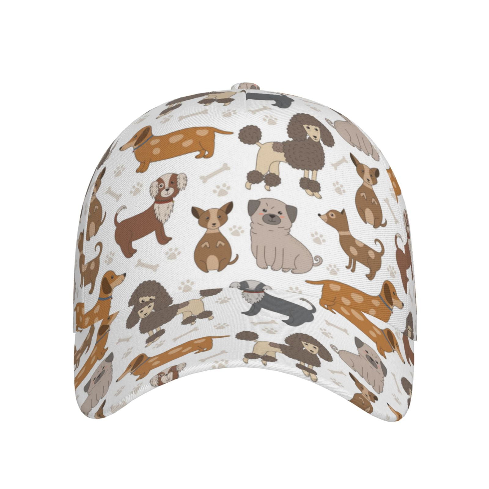 Baseball Cap, Cute Footprints Dog Trucker Hats Women Dad Hat For ...