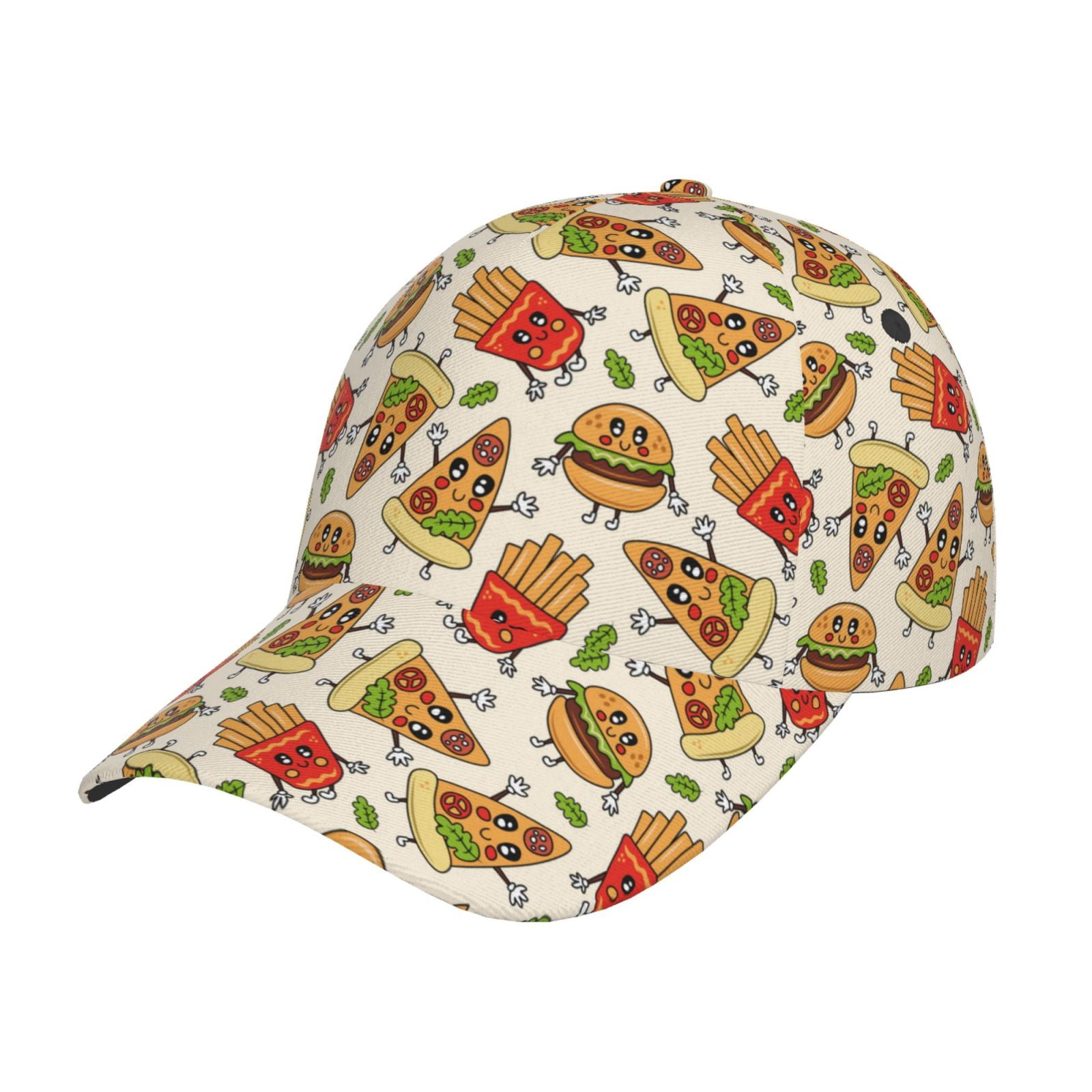 Baseball Cap, Cute French Fries Burger Hats For Men Women Low Profile ...