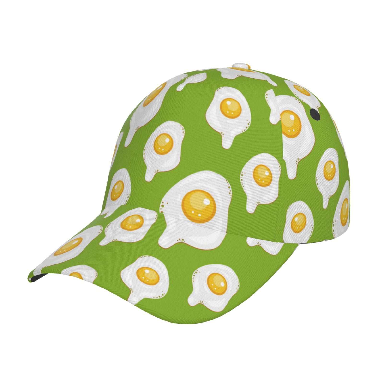 Baseball Cap, Cute Fried Egg Green Hats For Men Women Low Profile ...