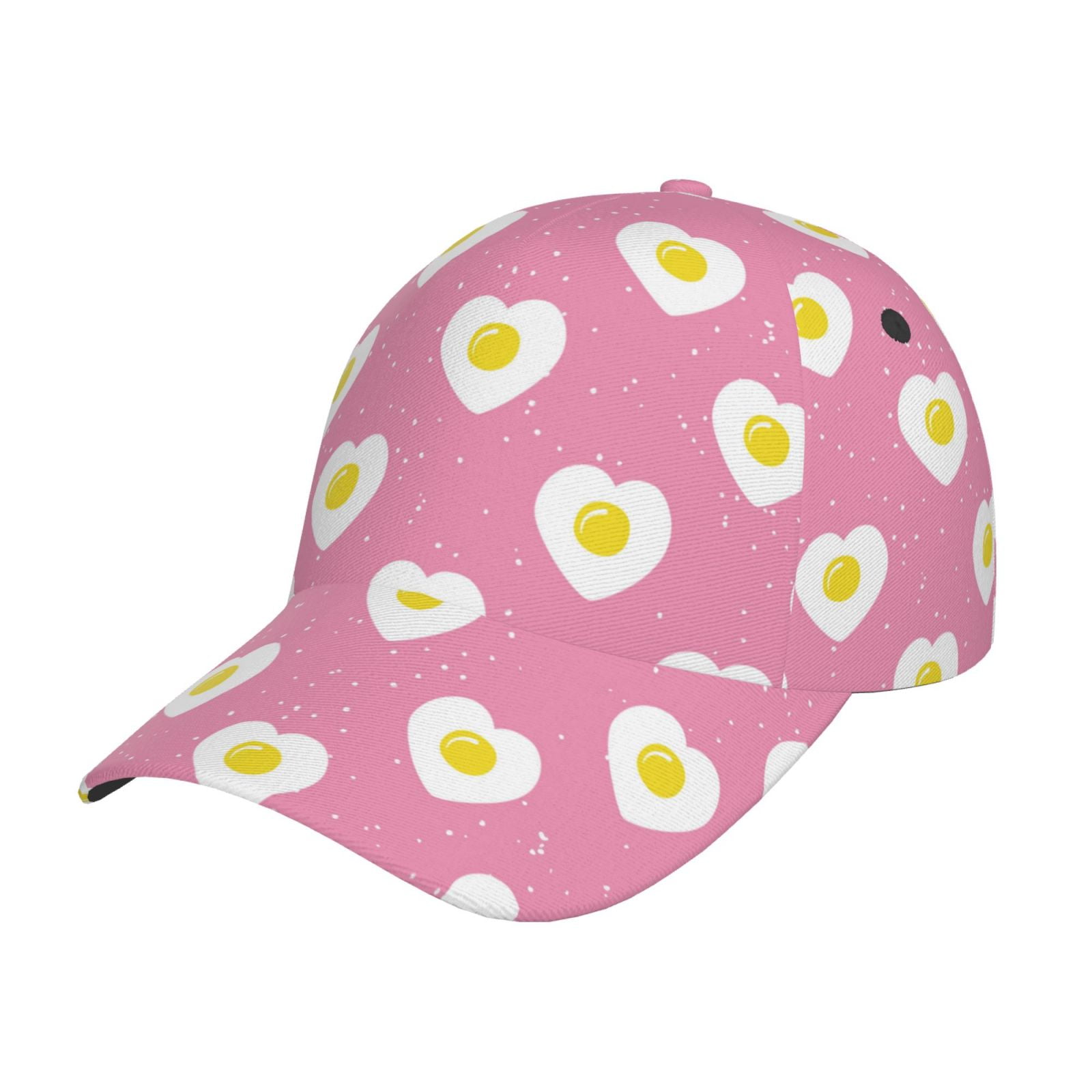 Baseball Cap, Cute Fried Egg Love Hats For Men Women Low Profile ...