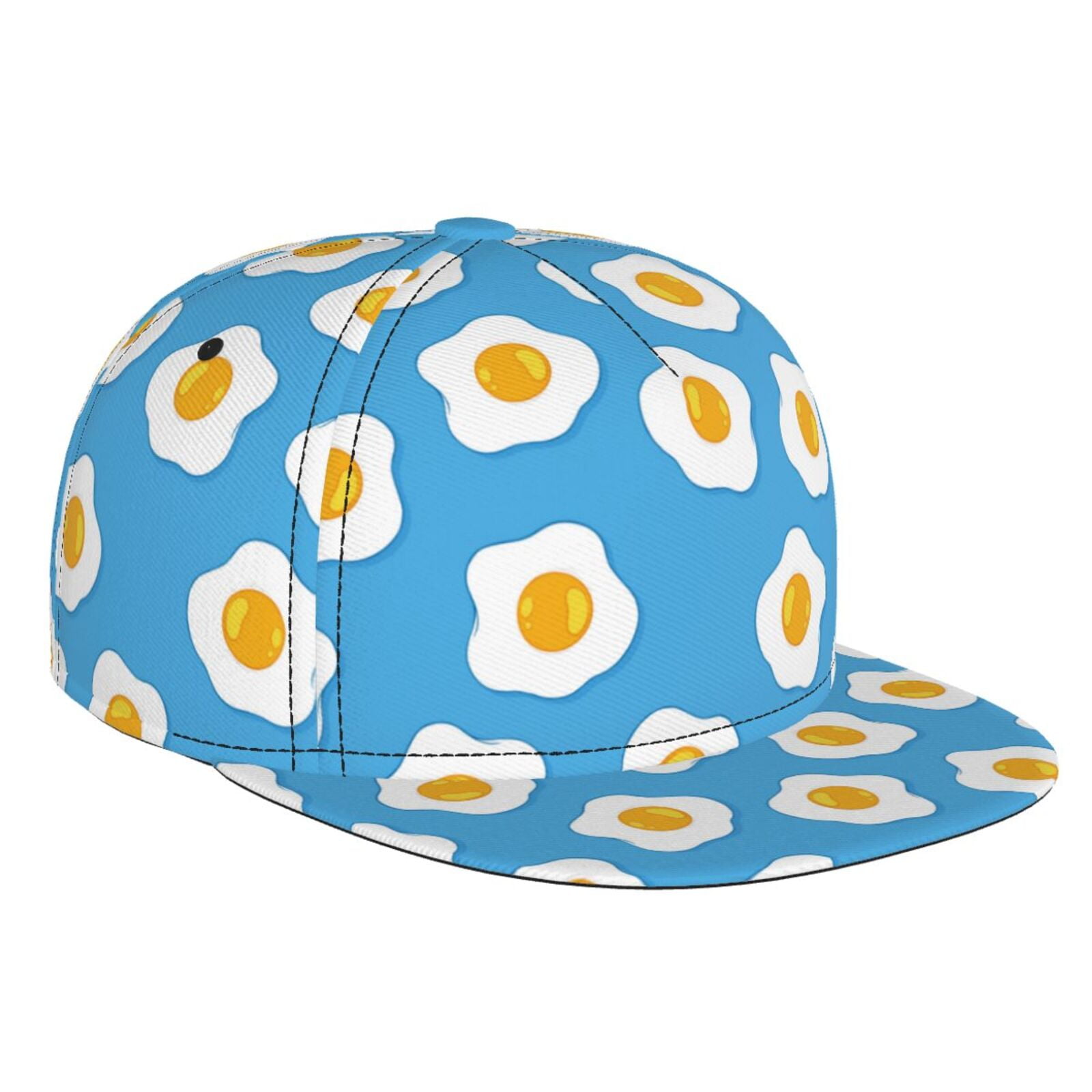 Baseball Cap - Cute Fried Egg Turquoise Hats for Men/Women Low Profile ...