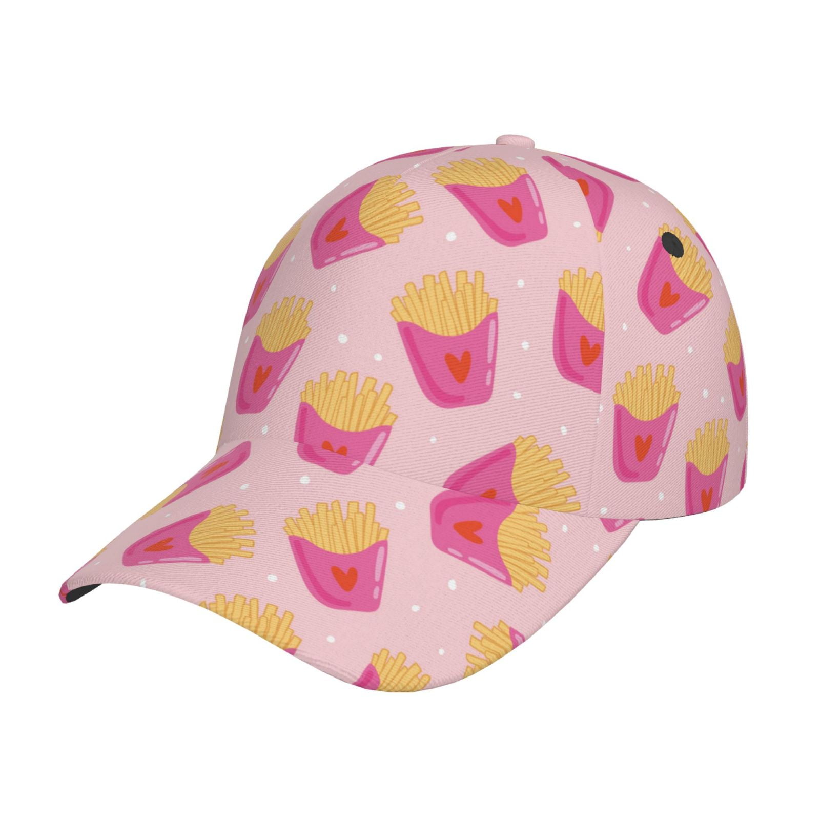 Baseball Cap, Cute Fries Red Love Hats For Men Women Low Profile ...