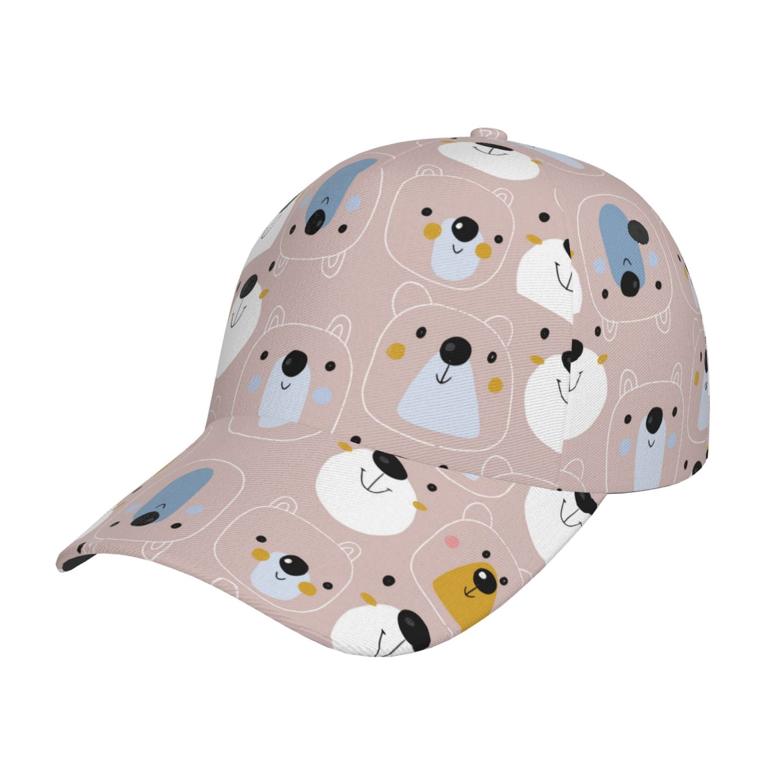 Baseball Cap, Cute Hand Drawn Bear Hats For Men Women Low Profile ...