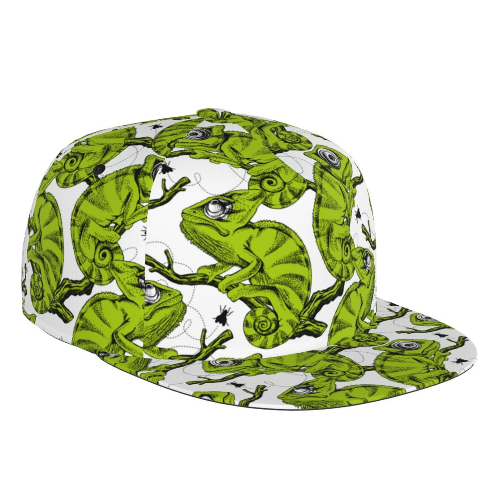 Baseball Cap - Cute Lizard Chameleon Green Hats for Men/Women Low ...