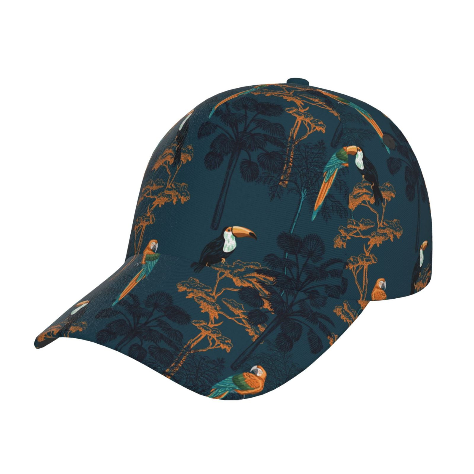 Baseball Cap, Cute Macaw Toucan Palm Tree Hats For Men Women Low ...