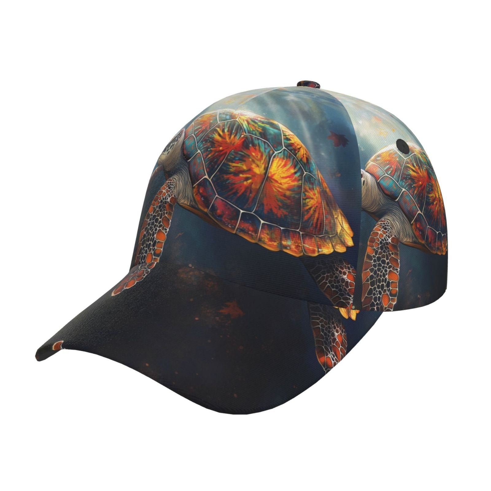 Baseball Cap - Cute Maple Leaf Turtle Hats for Men Women Low Profile ...
