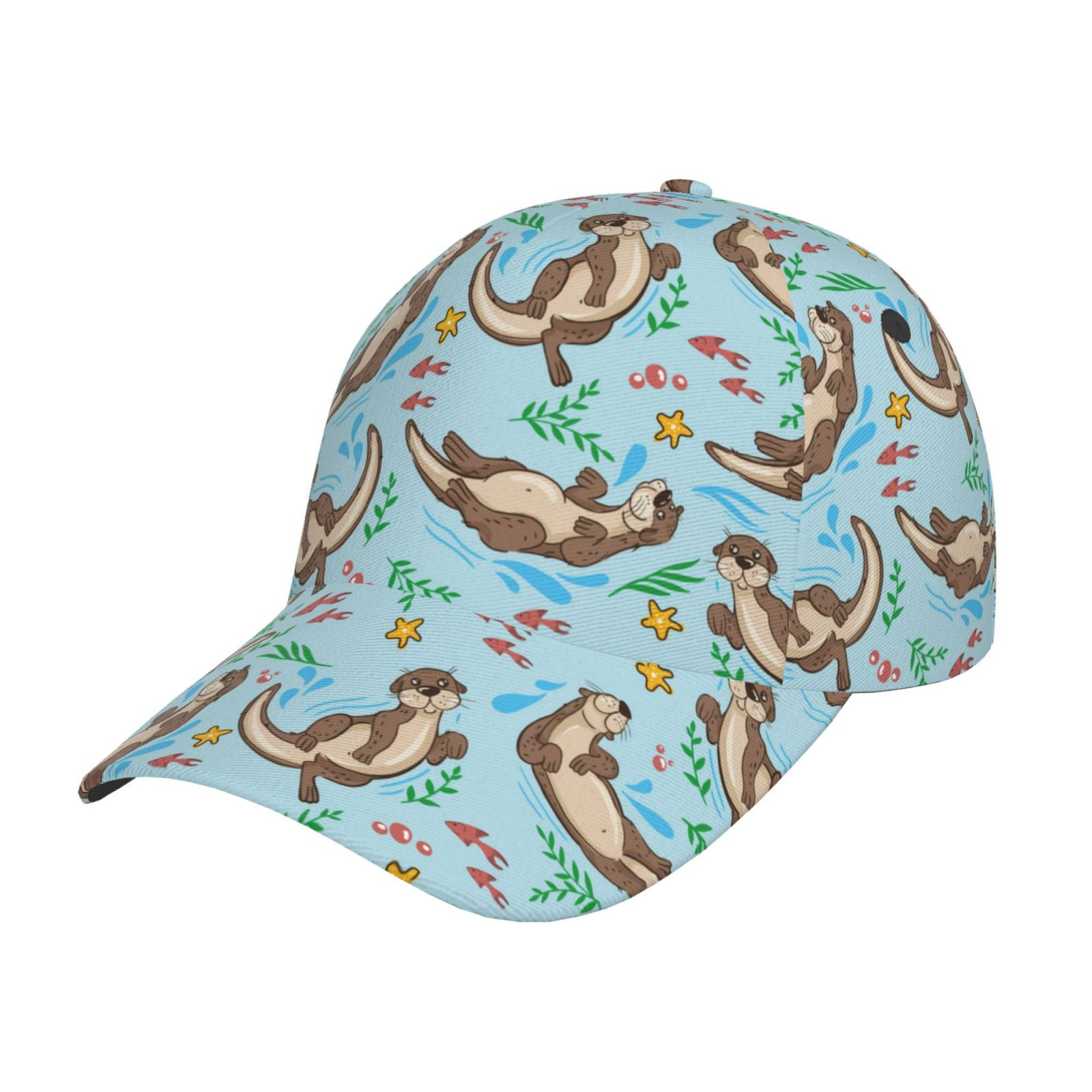 Baseball Cap, Cute Otters Trucker Hats Women Dad Hat for Workouts ...