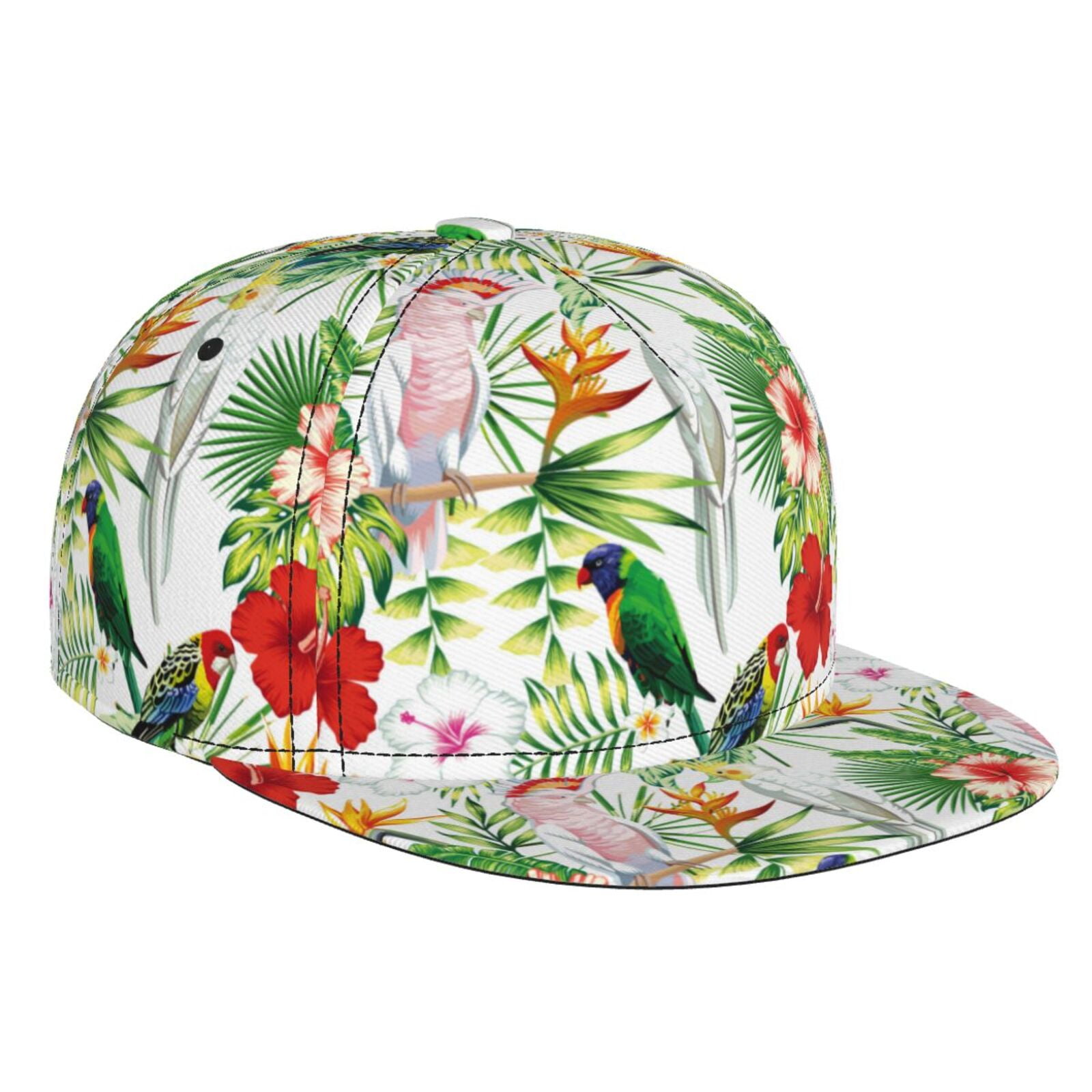 Baseball Cap - Cute Painted Cute Parrot Bird Plant Hats for Men/Women ...