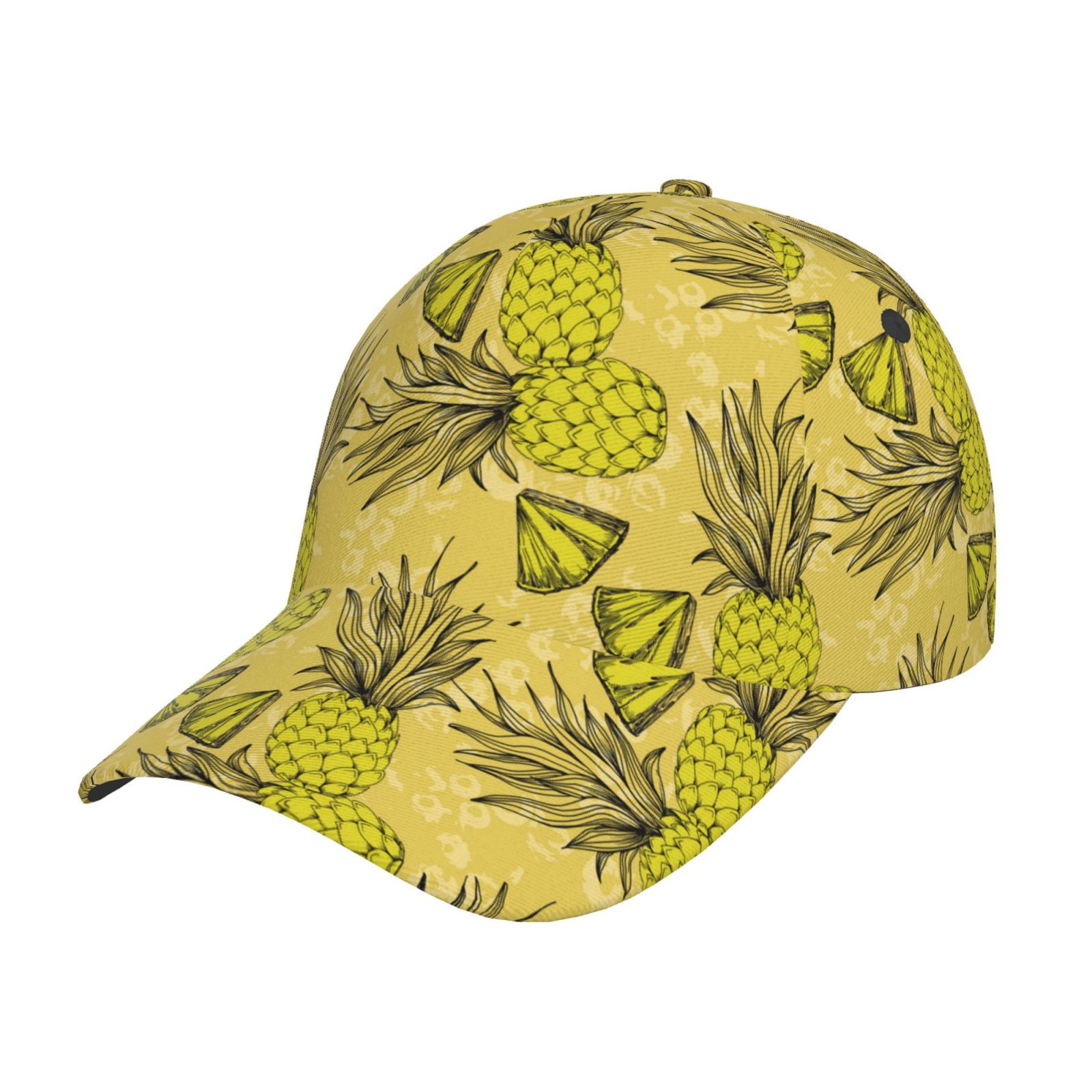 Baseball Cap, Cute Pineapple Retro Yellow Sun Hats For Men Women ...