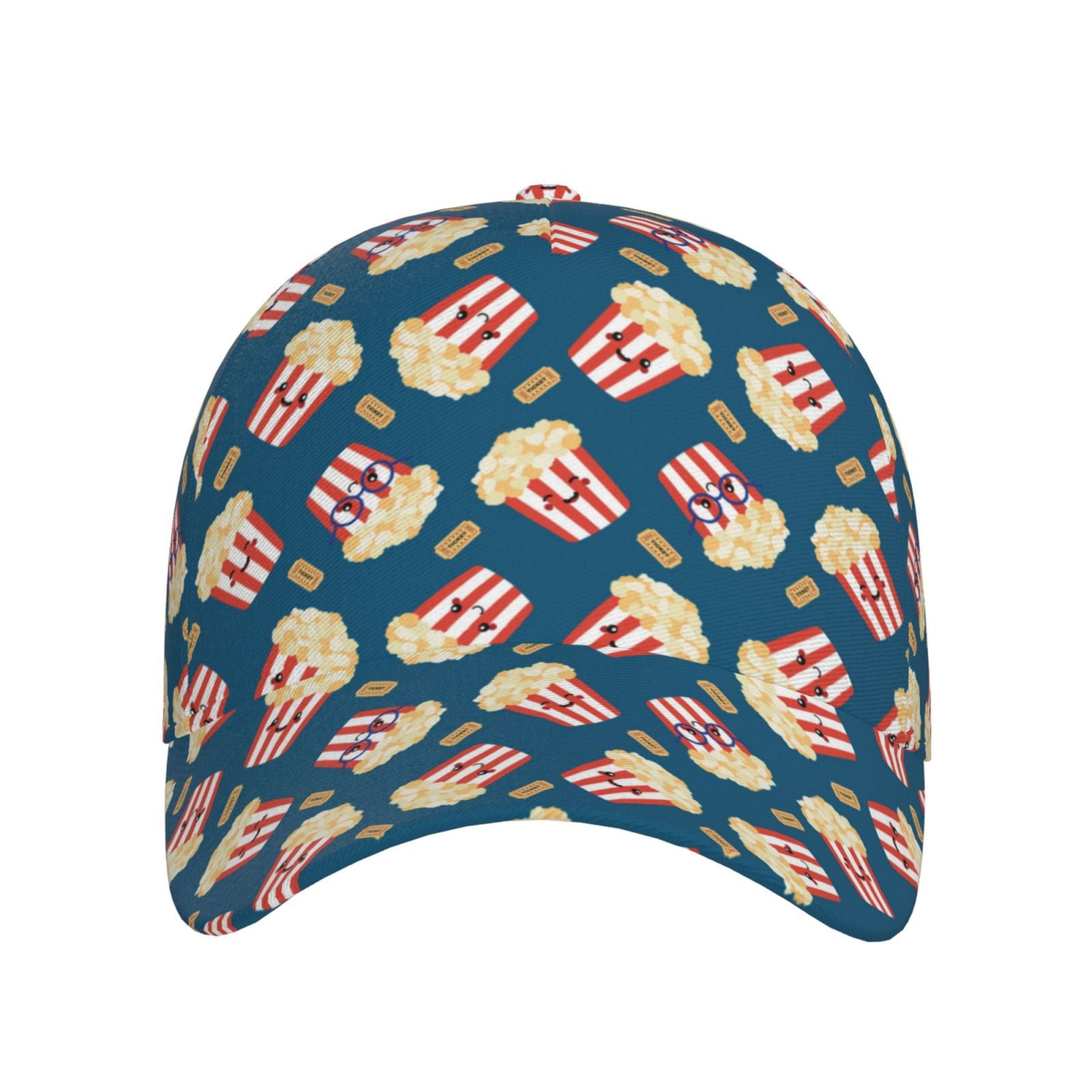 Baseball Cap, Cute Popcorn Expression Trucker Hats Women Dad Hat For ...