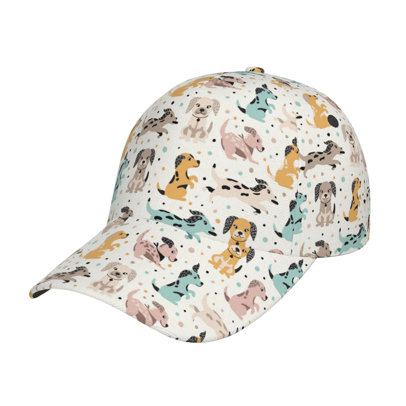 Baseball Cap, Cute Spotted Dog Colorful Hats For Men Women Low Profile ...