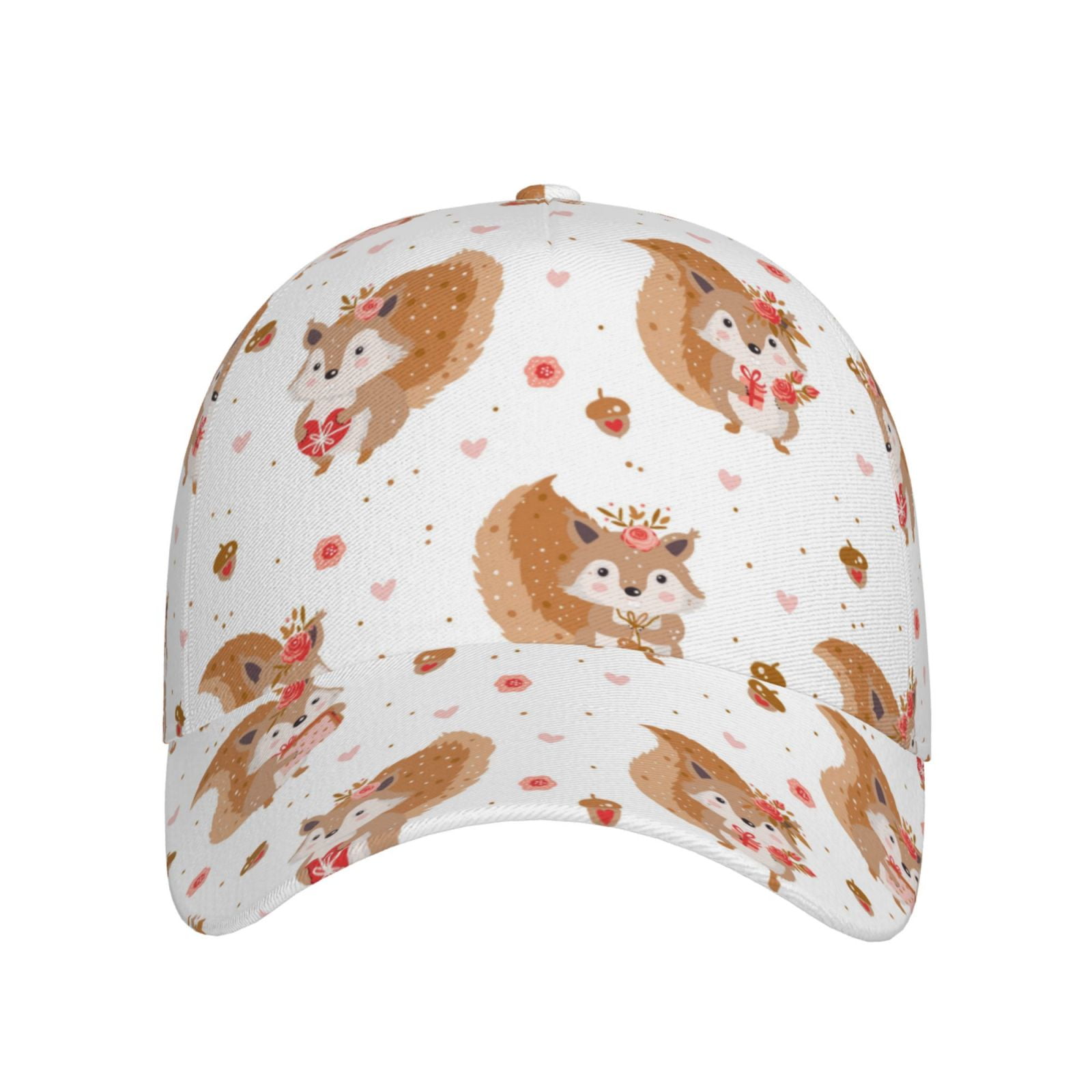 Baseball Cap, Cute Squirrel Cartoon Love Trucker Hats Women Dad Hat For ...