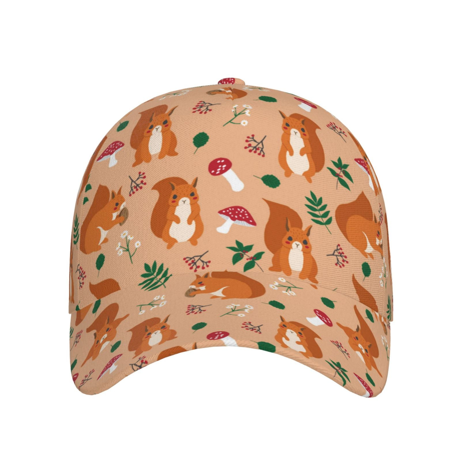 Baseball Cap, Cute Squirrel Mushroom Cartoon Trucker Hats Women Dad Hat ...