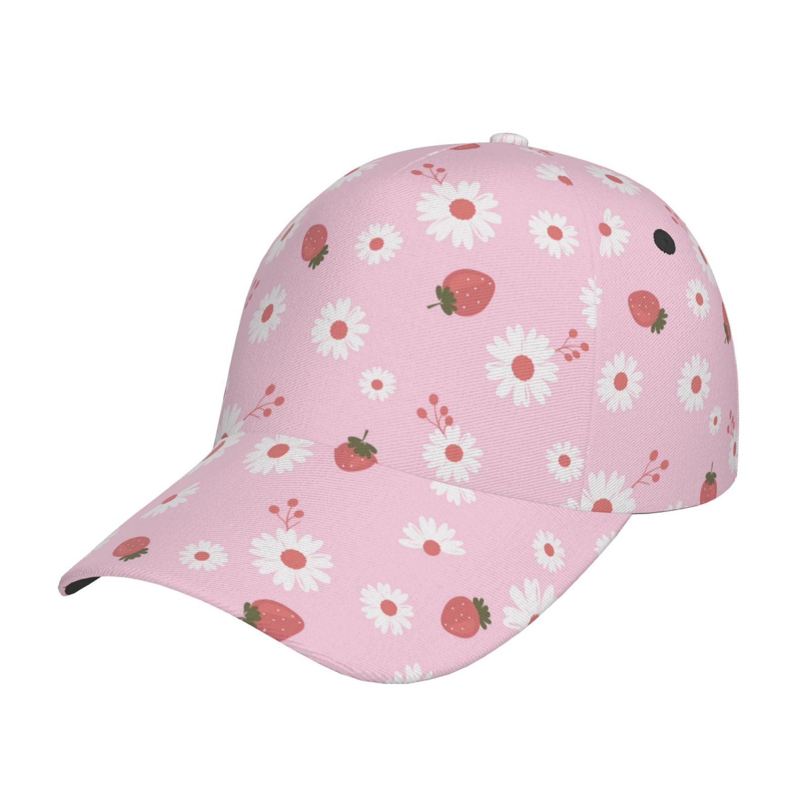 Baseball Cap, Cute Strawberry Daisy Hats For Men Women Low Profile ...