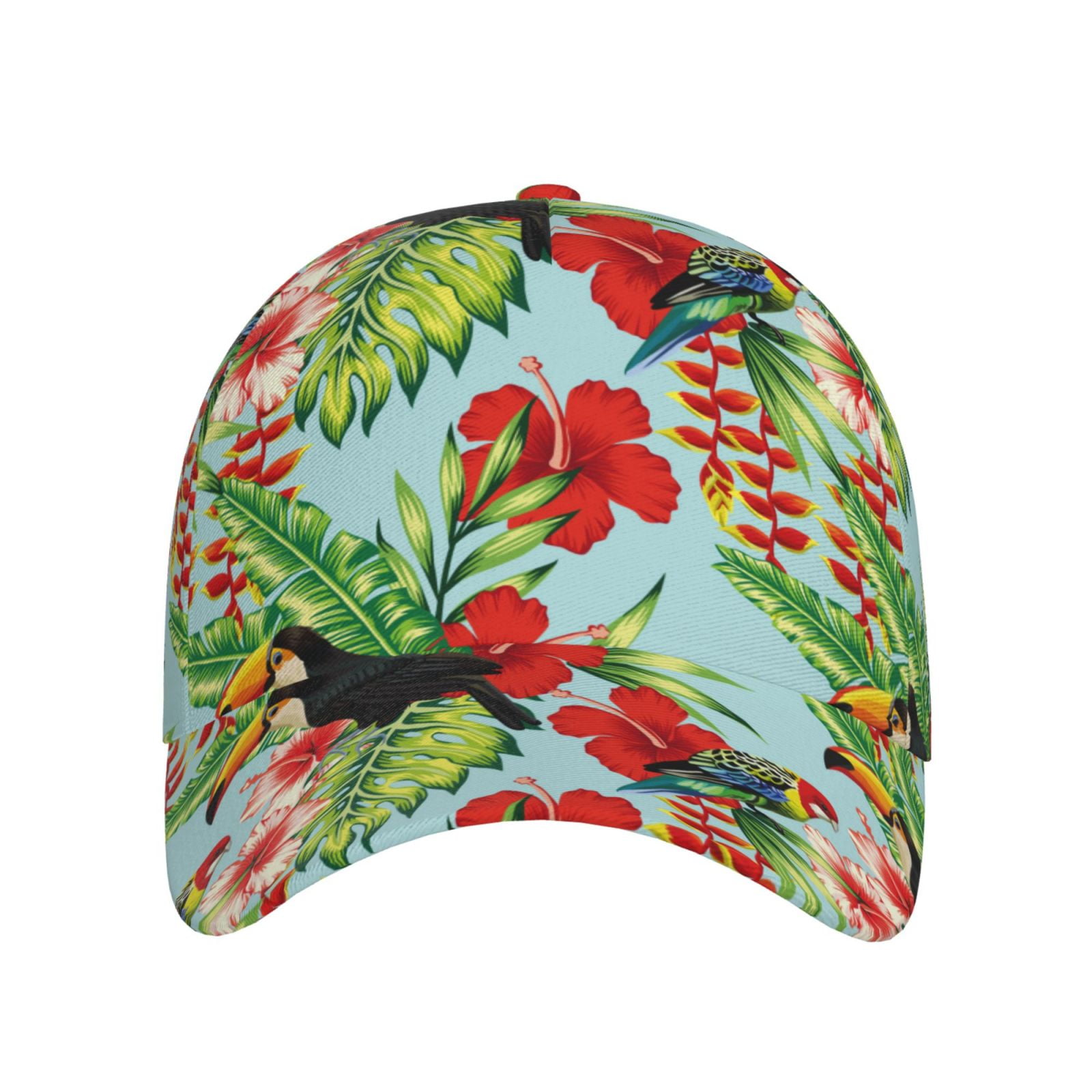 Baseball Cap, Cute Toucan Parrot Flowers Leaves Trucker Hats Women Dad ...