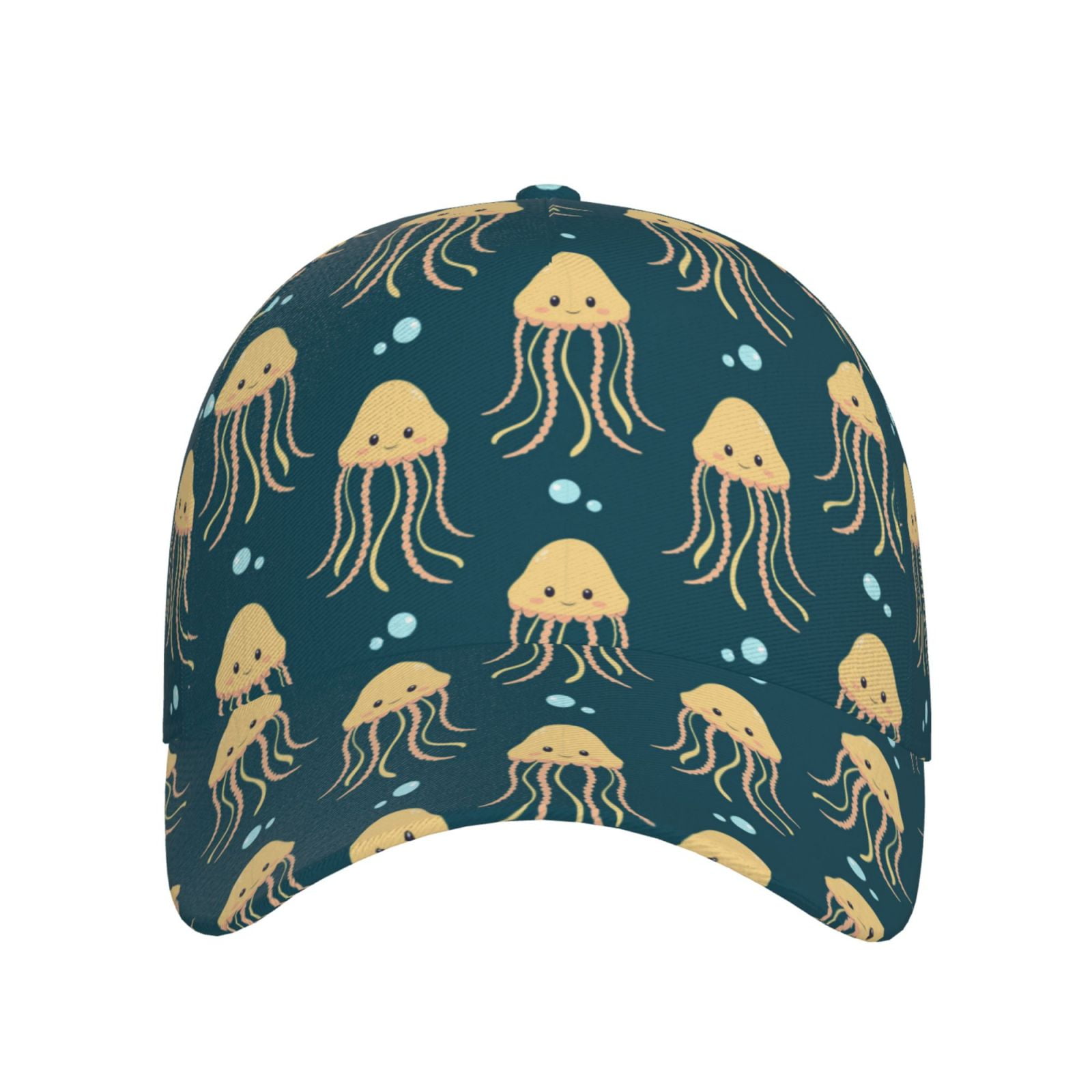 Baseball Cap, Cute Yellow Jellyfish Trucker Hats Women Dad Hat For ...