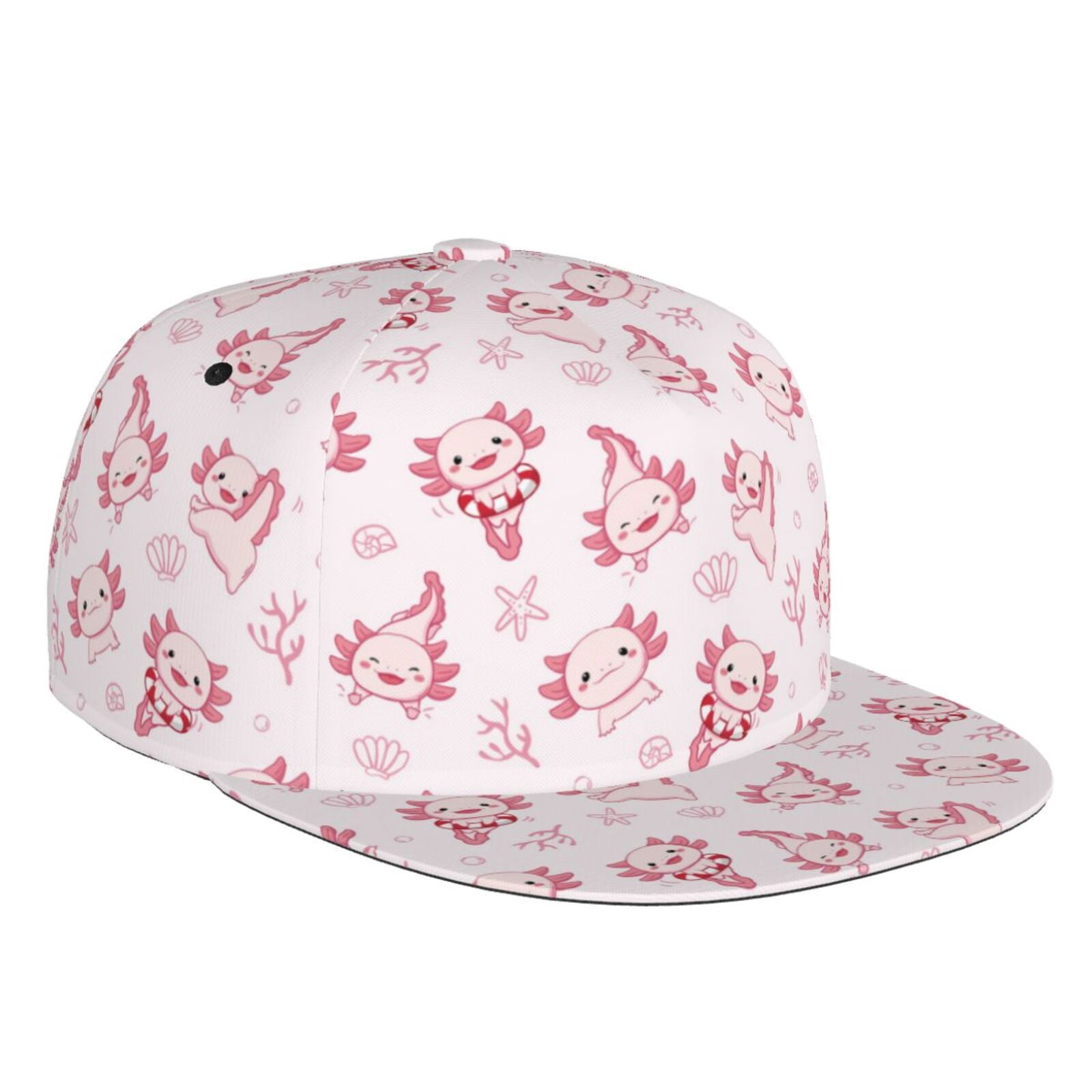 Baseball Cap - Cute kawaii pink axolotl funny Hats for Men/Women Low ...