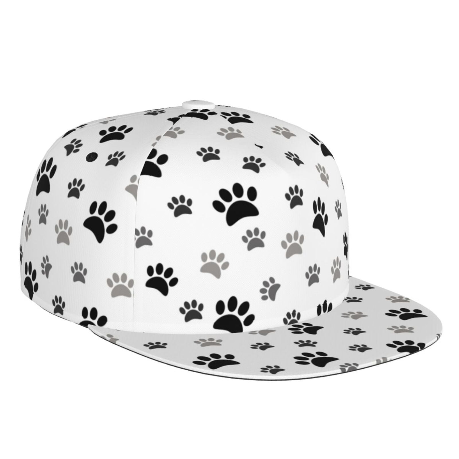 Baseball Cap - Cute paw prints black grey Hats for Men/Women Low ...