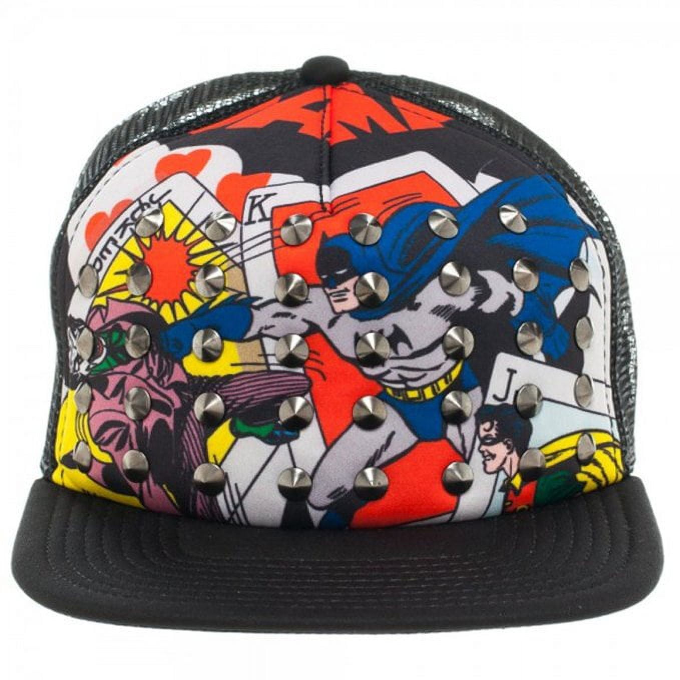 Baseball Cap - DC Comics - Batman - Sublimated Print Trucker w/Spikes ...