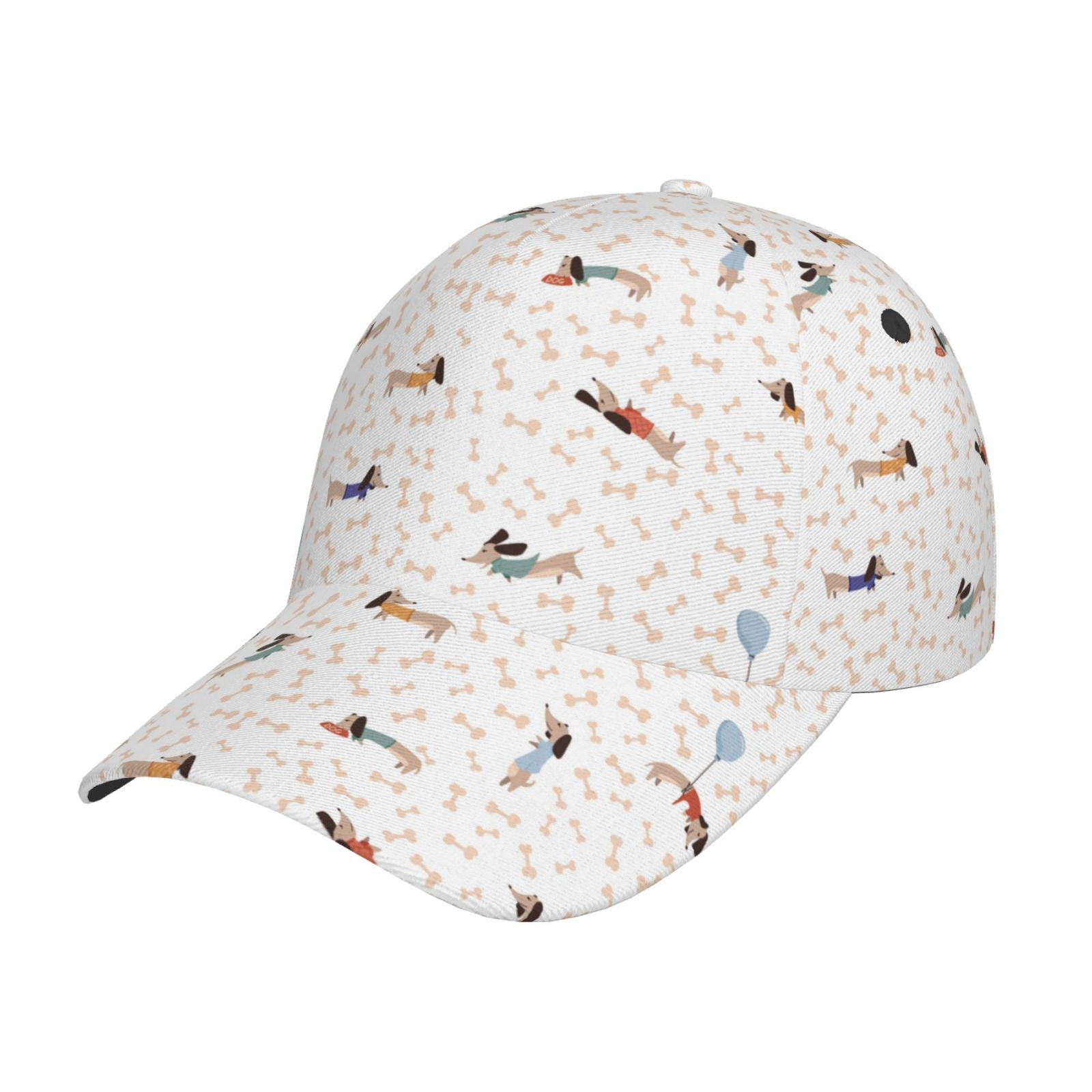 Baseball Cap - Dachshund Dog Puppy Bone Adjustable Size Hats For Men ...