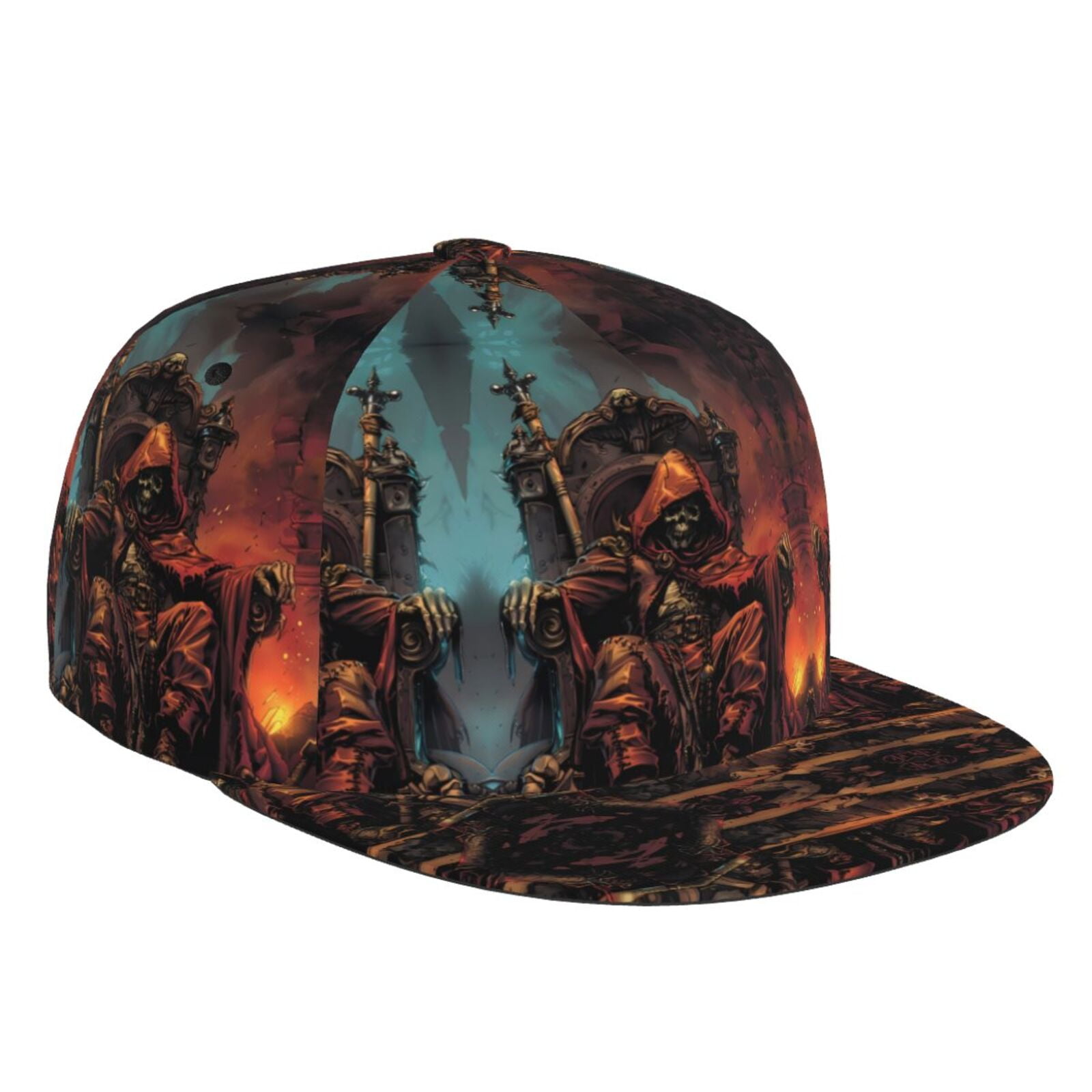 Baseball Cap - Dark Skull King Throne Hats for Men/Women Low Profile ...