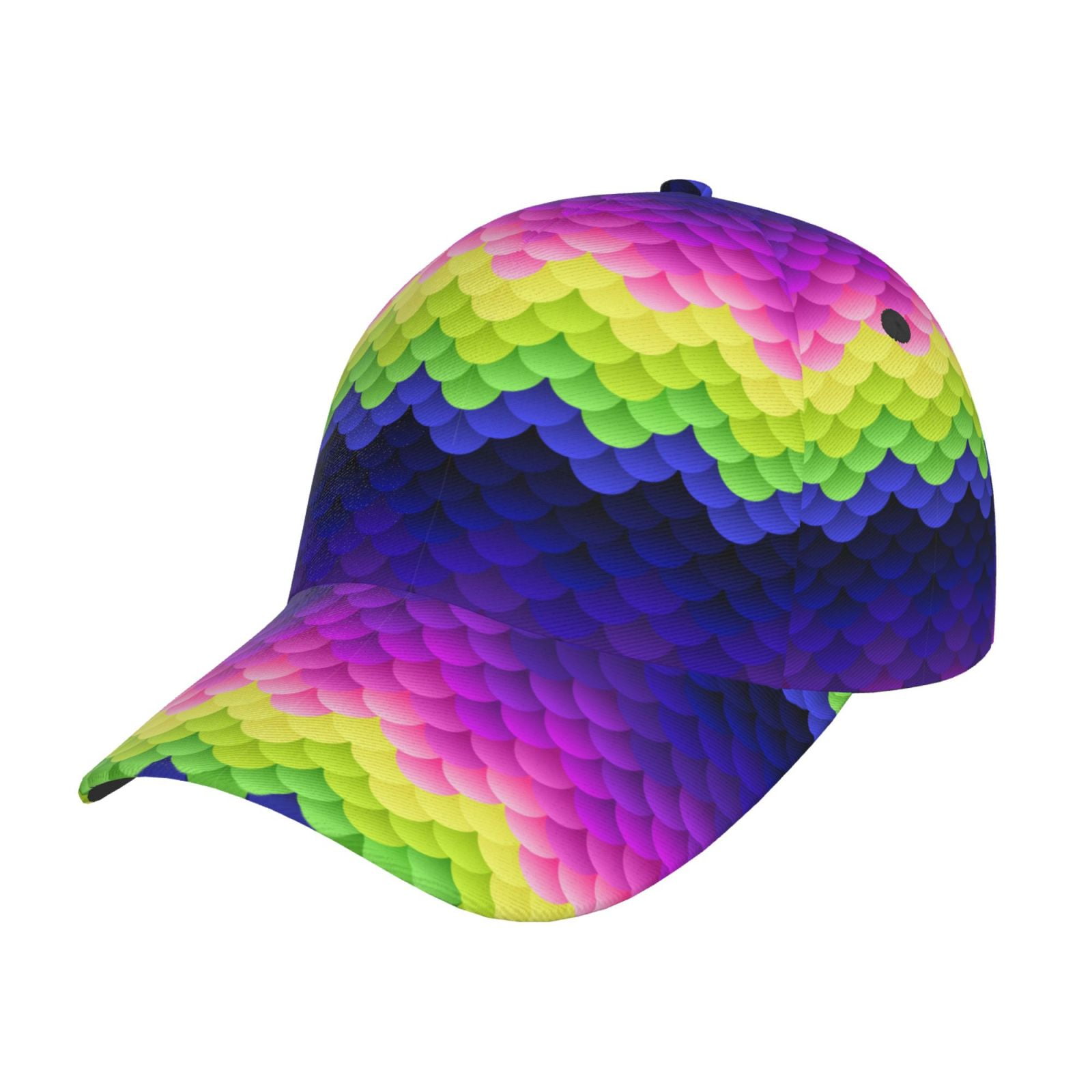Baseball Cap, Dark bright blue pink blobs Trucker Hats Women Dad Hat ...