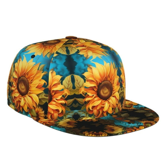 Baseball Cap - Deep Yellow Colorful Sunflower Hats for Men/Women Low ...