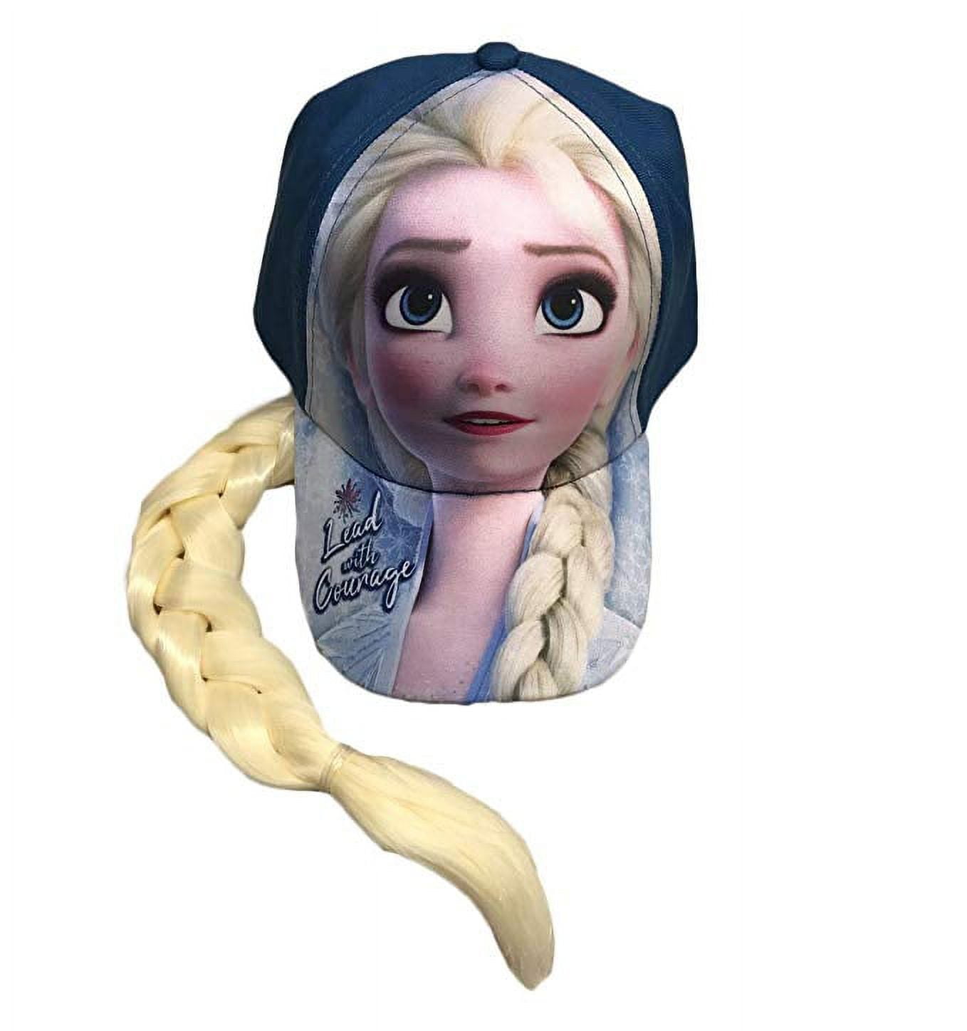 Disney Frozen 2 Elsa Cap with Ponytail Lead with Courage Blue - Walmart.com