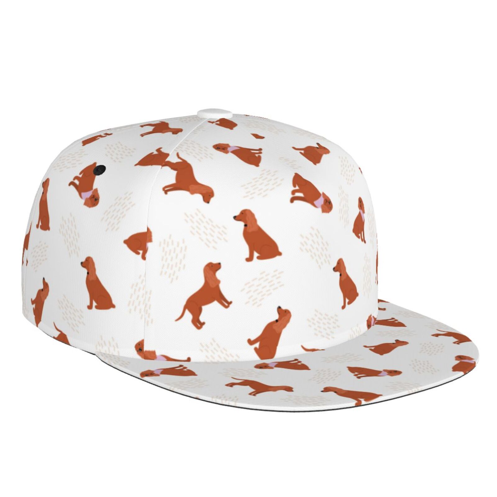 Baseball Cap Dog cool Puppy Flat Brim Hats for Men and Women ...