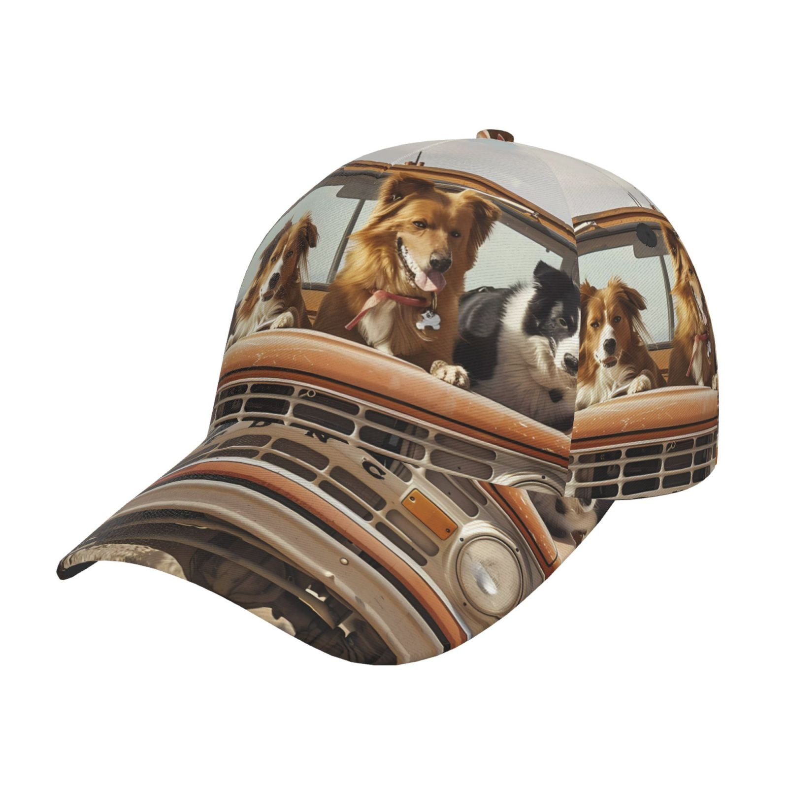 Baseball Cap - Dogs Road Trip Adventure Hats for Men Women Low Profile ...