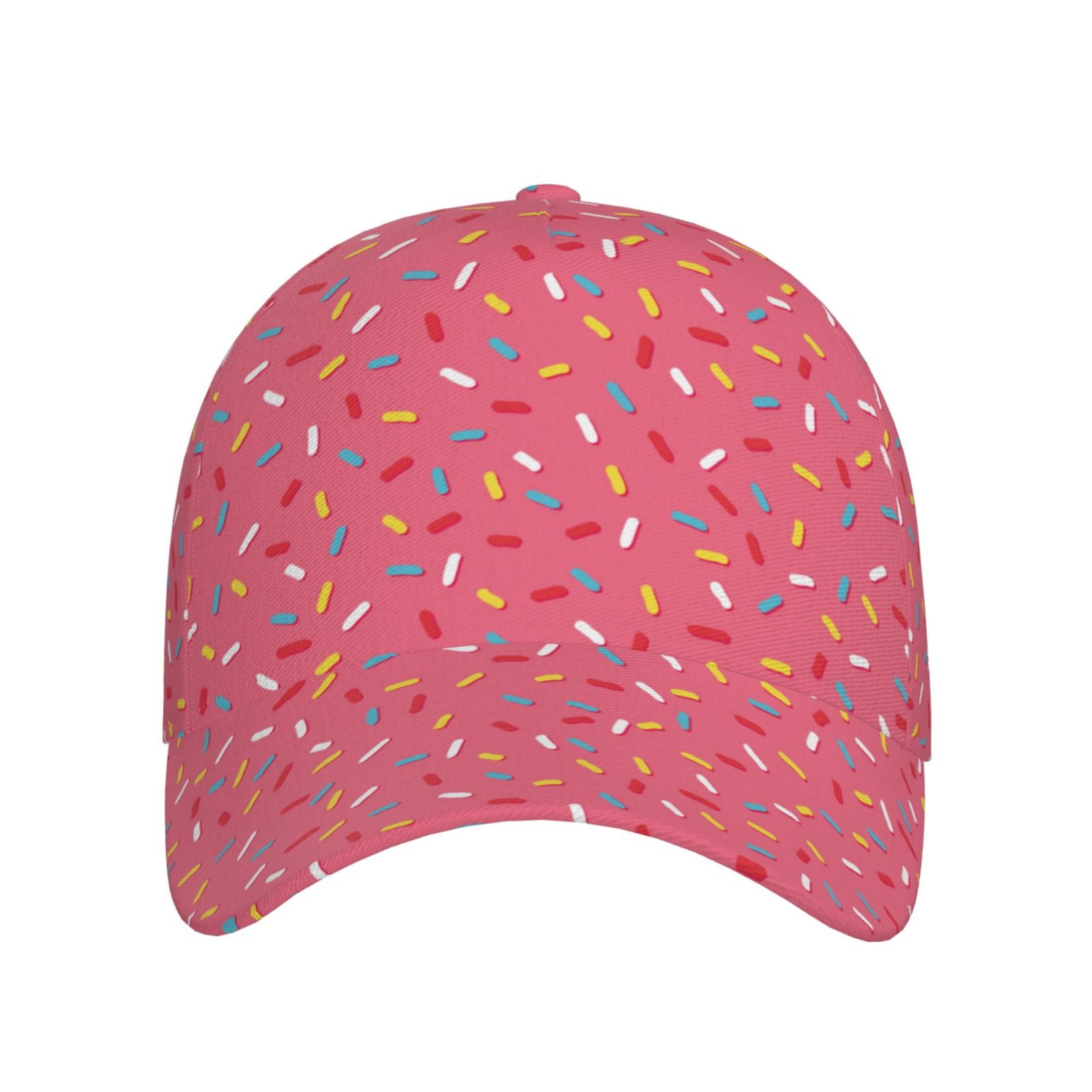 Baseball Cap, Donut Crumbs Print Trucker Hats Women Dad Hat For ...
