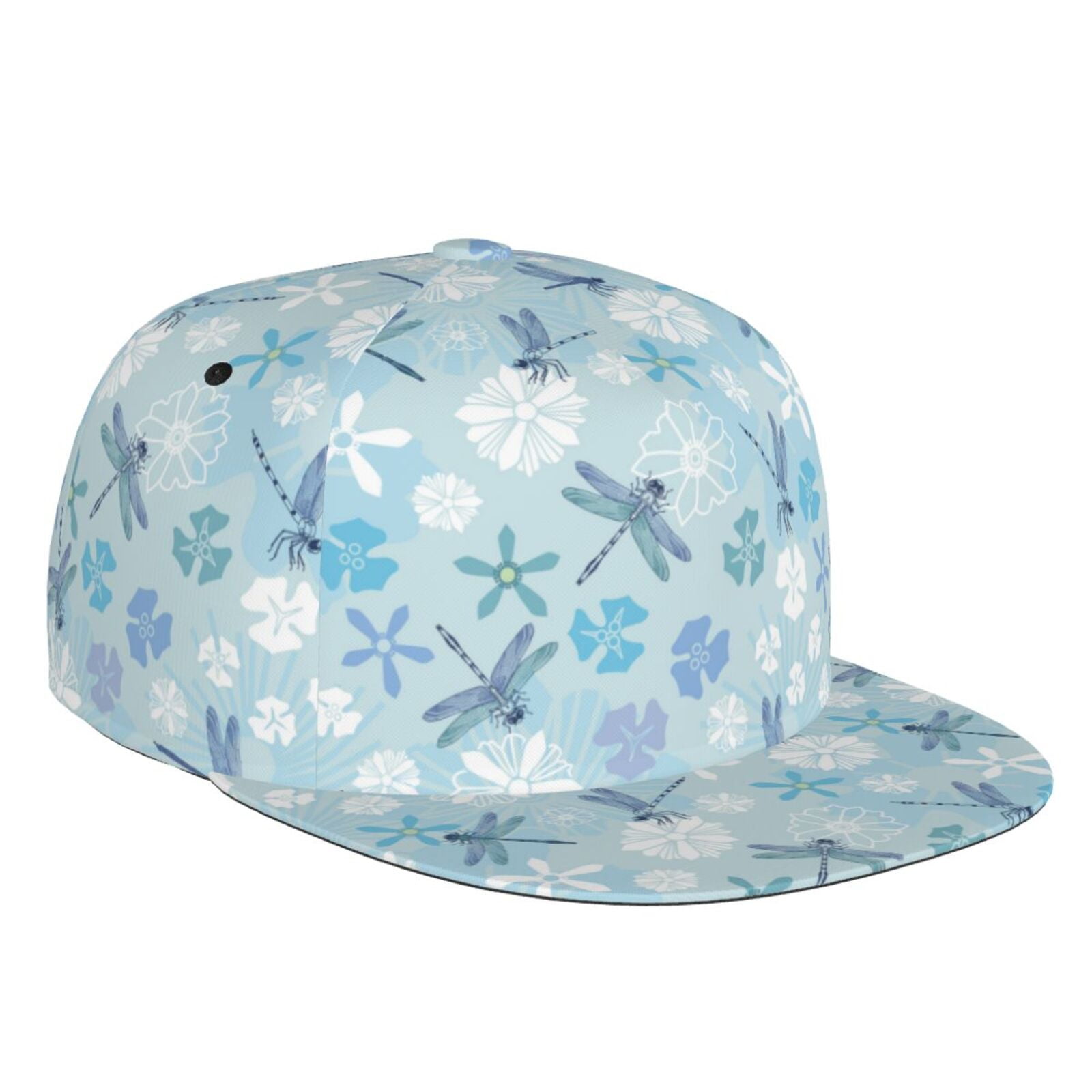 Baseball Cap - Dragonfly Flower Light Blue Hats for Men/Women Low ...