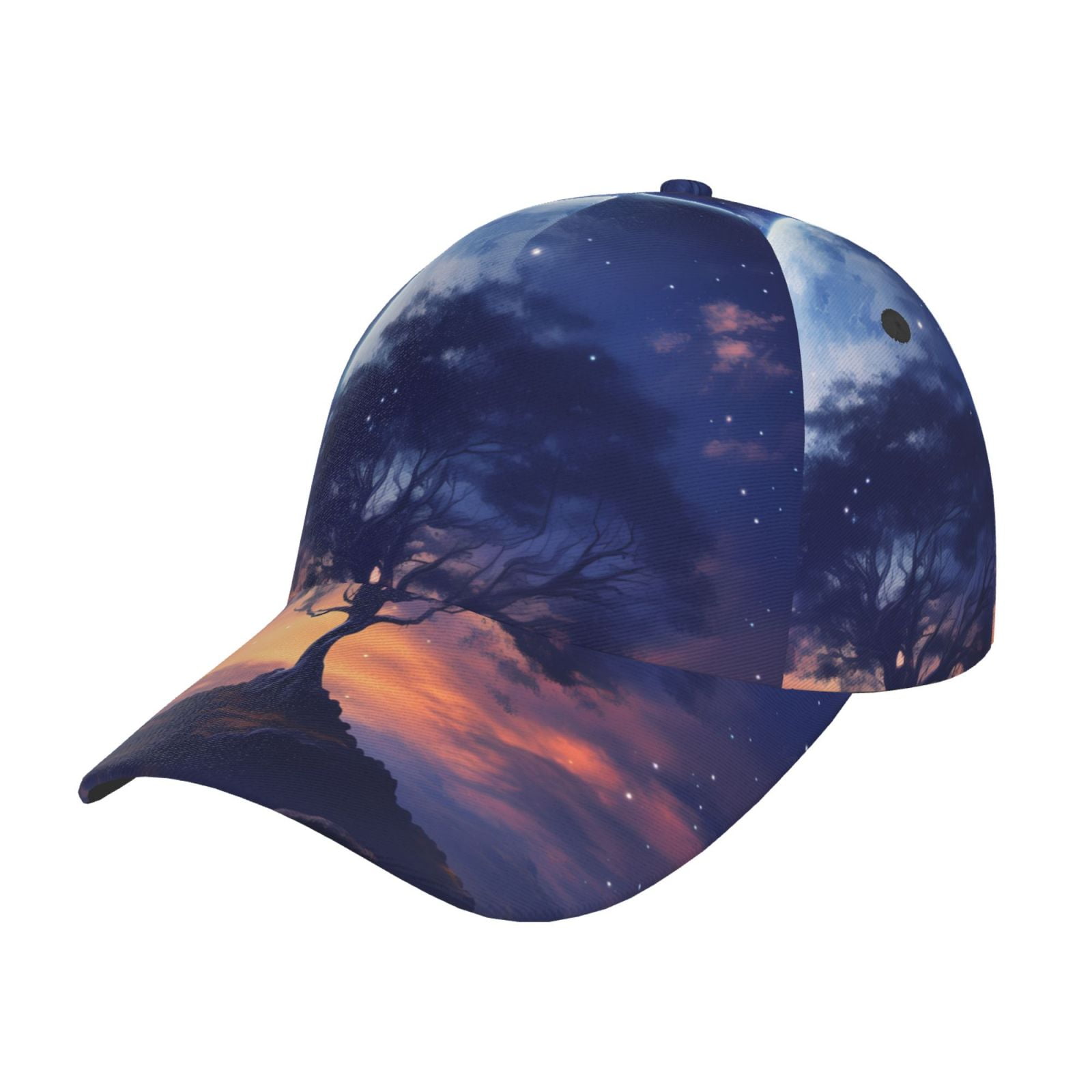 Baseball Cap, Dreamy Starry Sky Tree Trucker Hats Women Dad Hat for ...