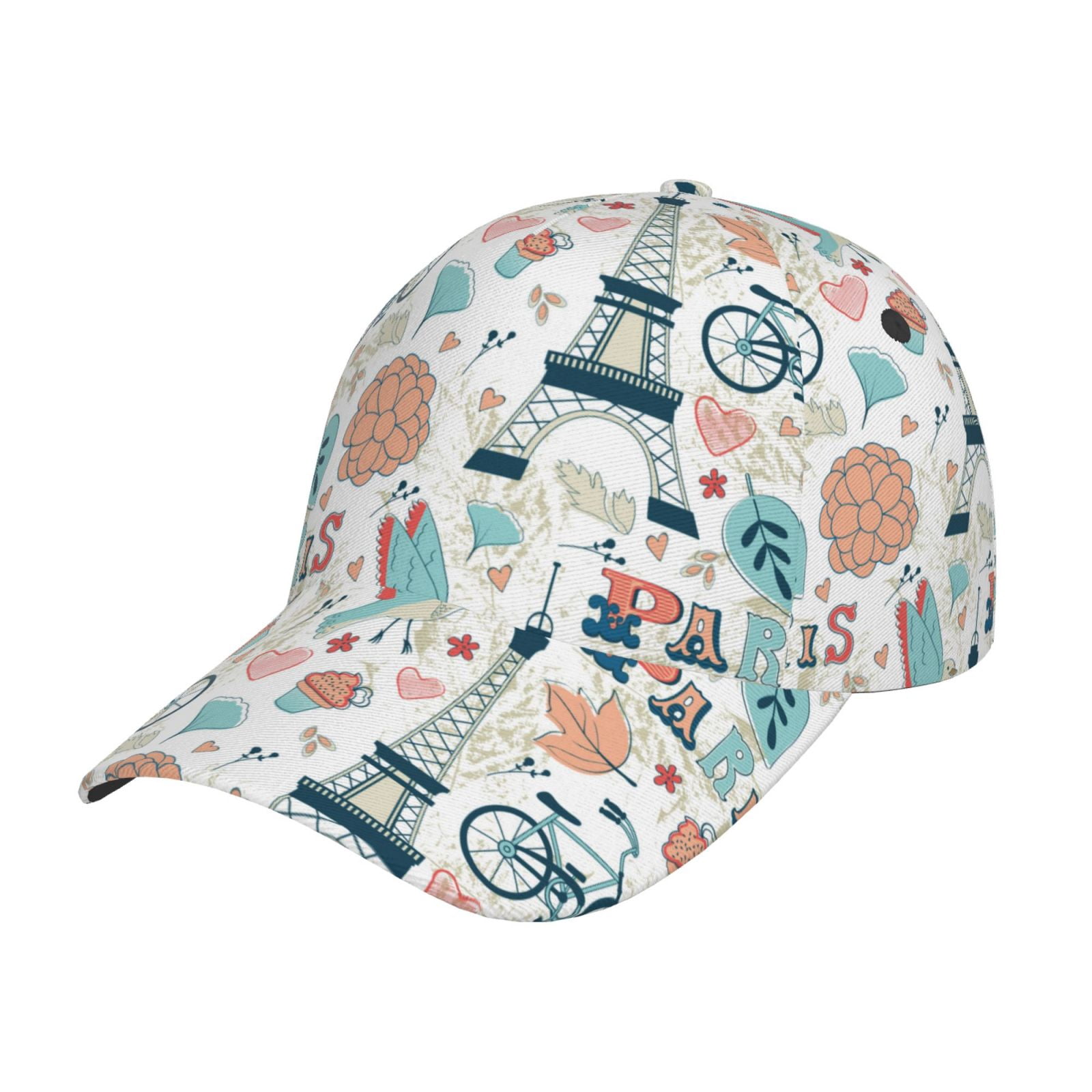 Baseball Cap - Eiffel Tower Adjustable Size Hats For Men And Women, Dad ...