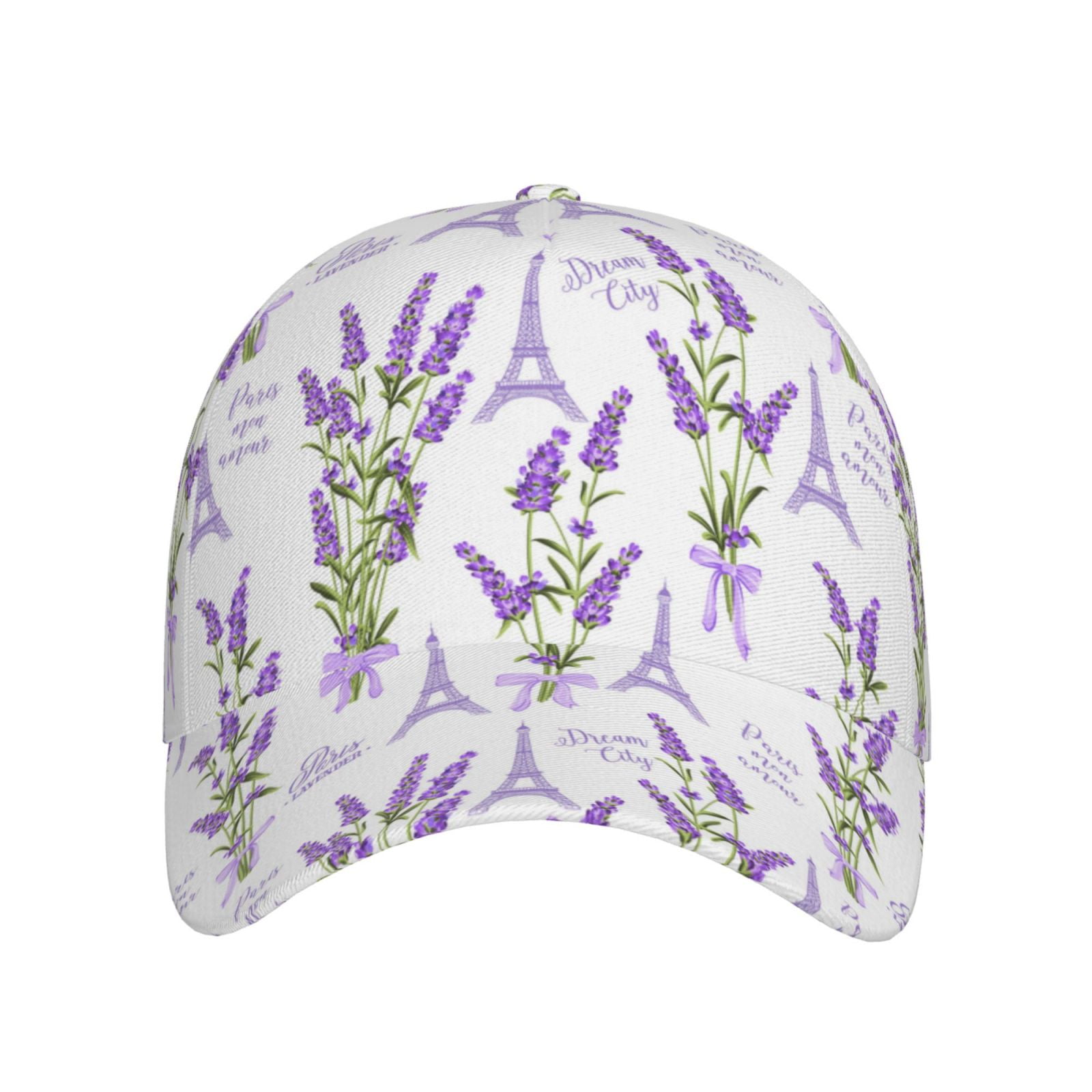 Baseball Cap, Eiffel Tower Purple Trucker Hats Women Dad Hat For ...