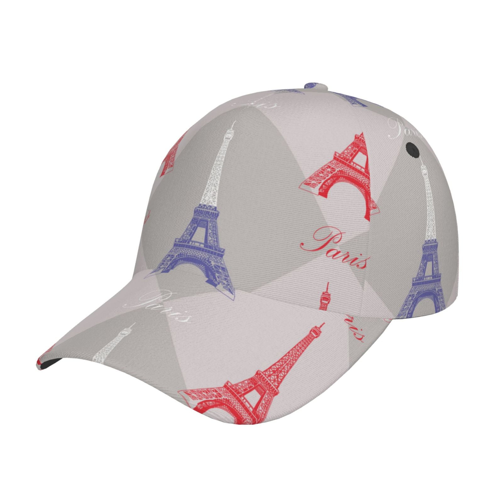 Baseball Cap, Eiffel Tower Red Blue Hats For Men Women Low Profile ...
