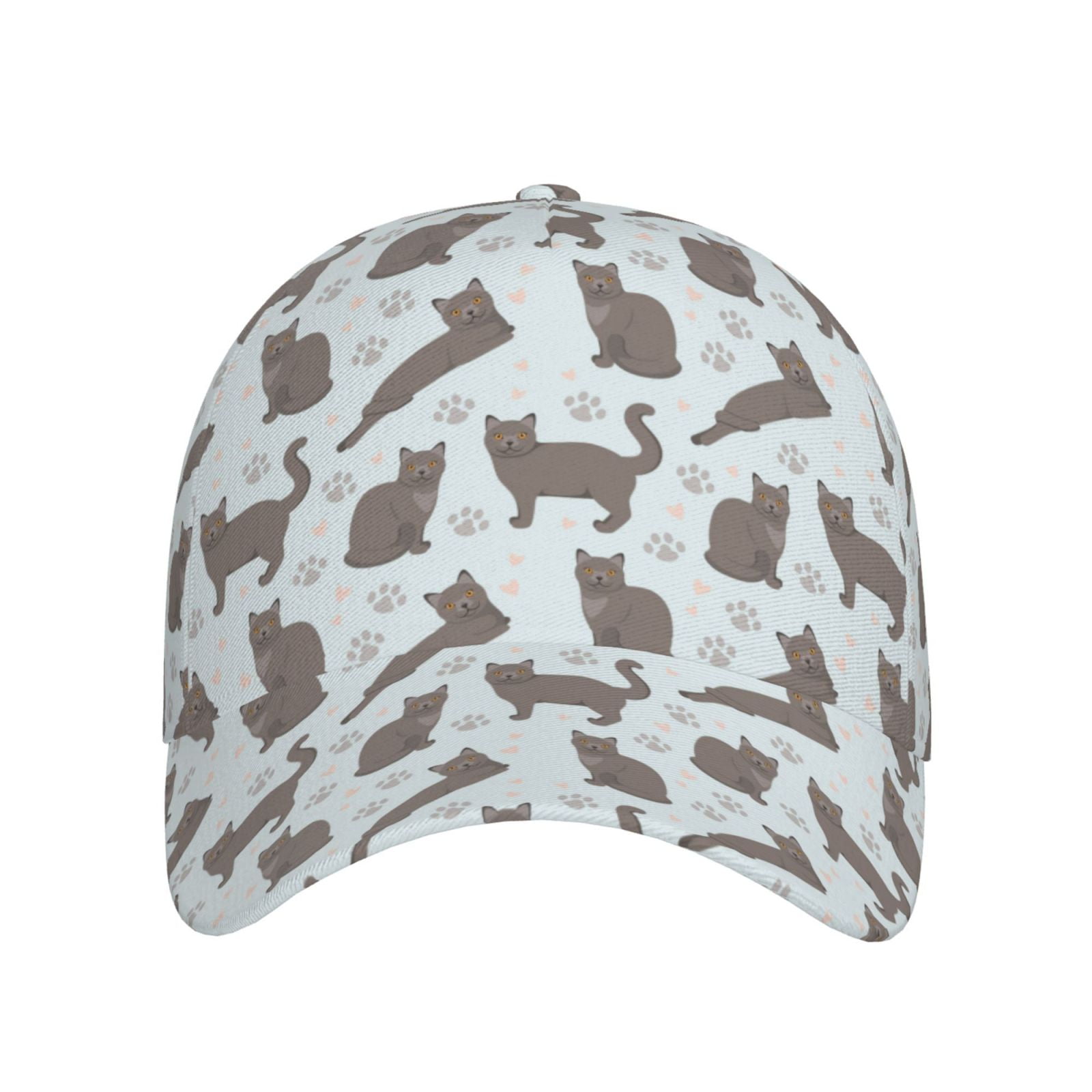 Baseball Cap, Elegant Cute Cartoon Cat Trucker Hats Women Dad Hat For ...