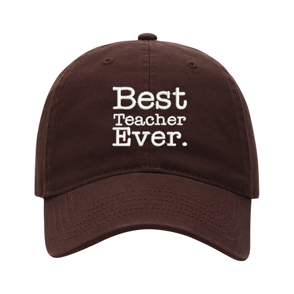 Baseball Cap Embroidered Hat for Best Teacher Ever Men's Adjustable ...